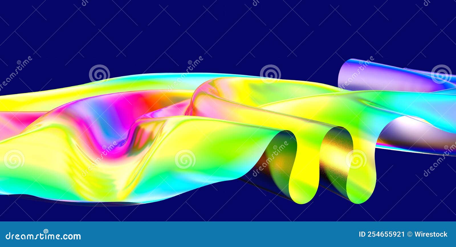 3d Colorful Flowing Liquid Thermal Waves Abstract Background Stock ...