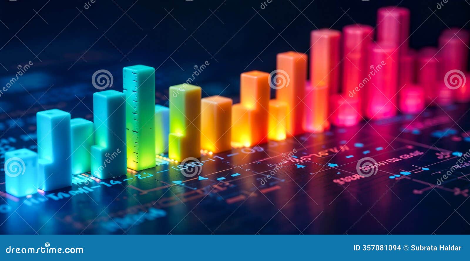 Dynamic Visualization Of Glowing Neural Pathways Royalty-Free Stock ...