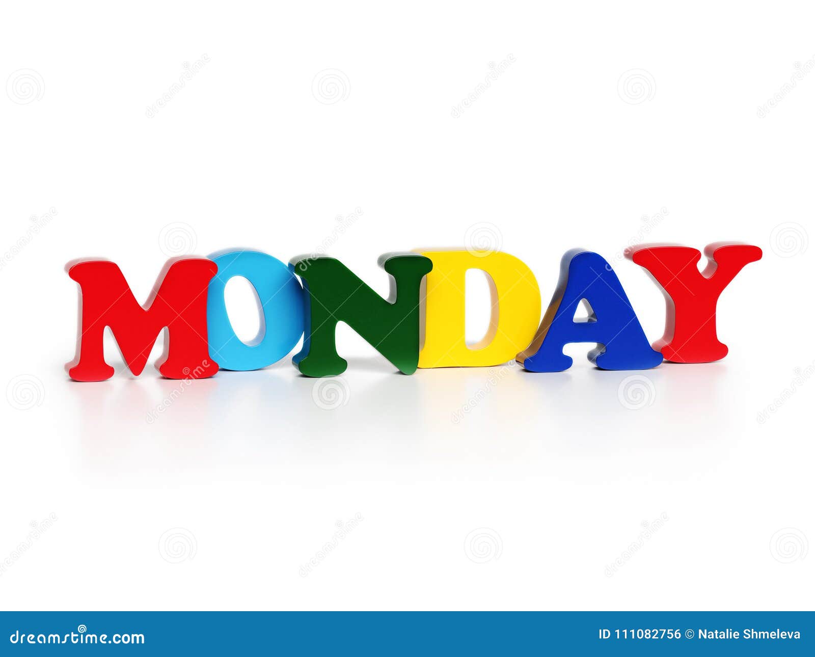 3d colorful monday stock illustration. Illustration of communication ...