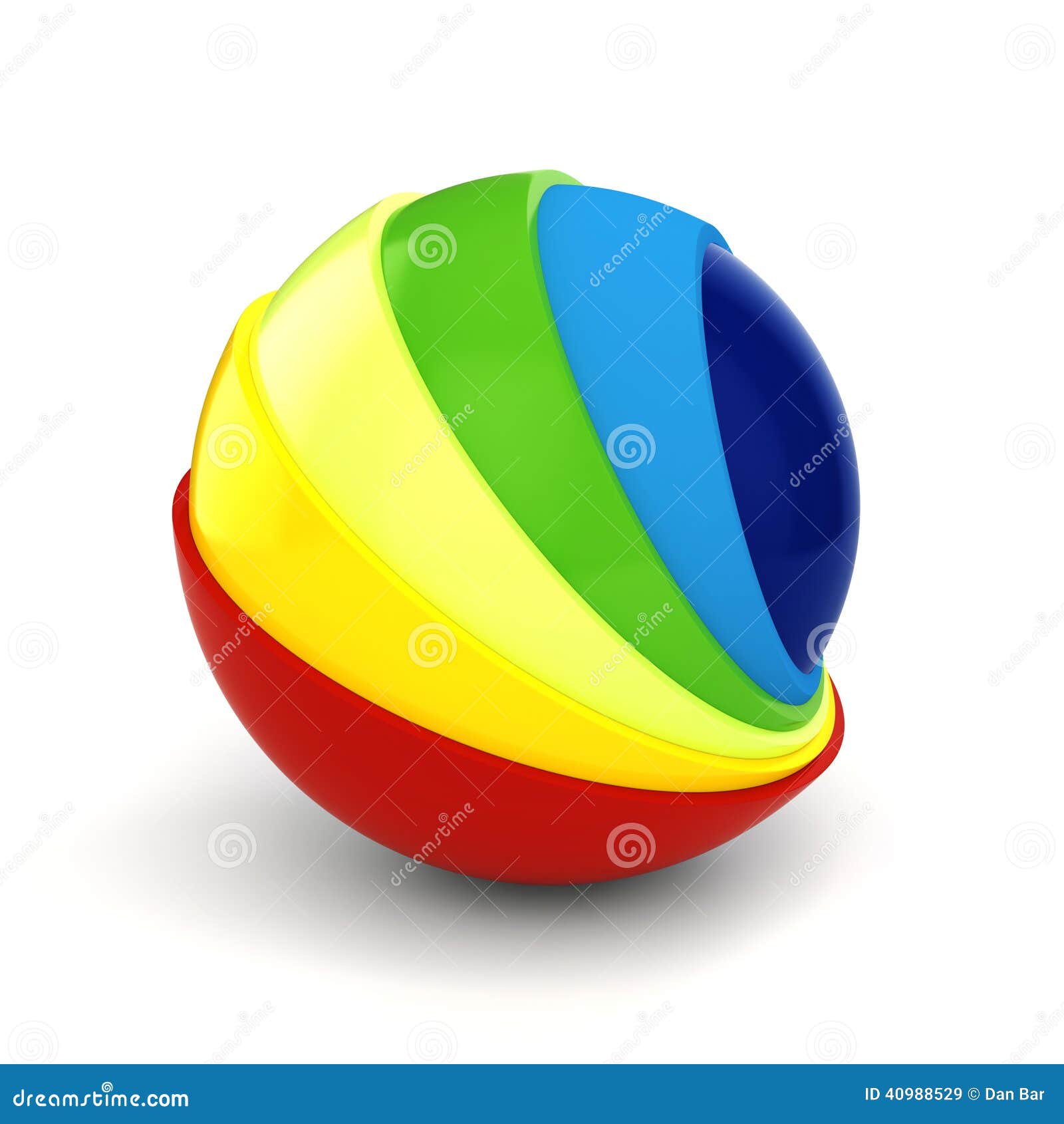 Colorful Sphere Shaped Fibonacci Pattern, Sacred Geometry Cartoon ...