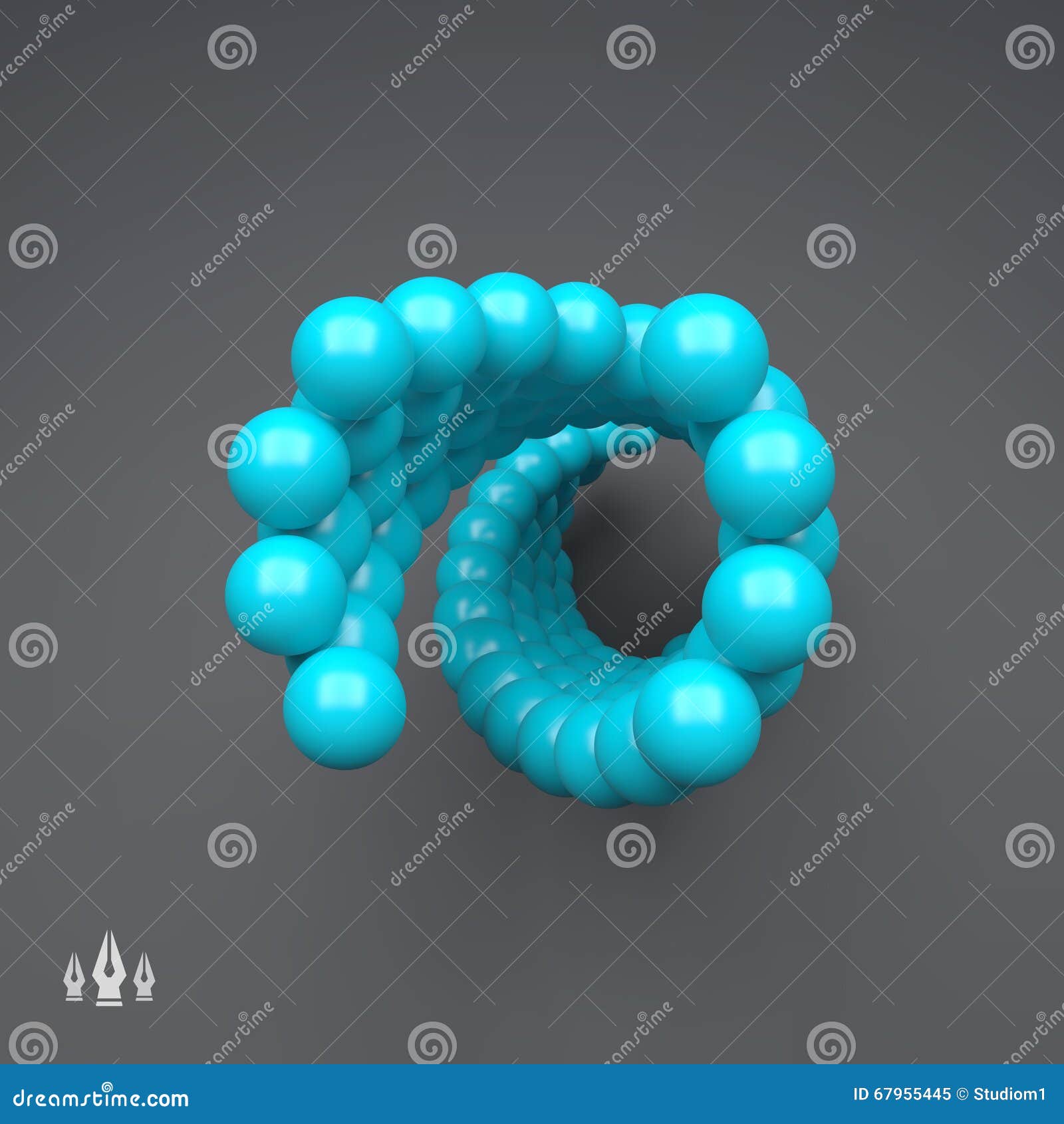 Colorful Spheres And Boxes In An Hierarchy Chart Stock Image ...