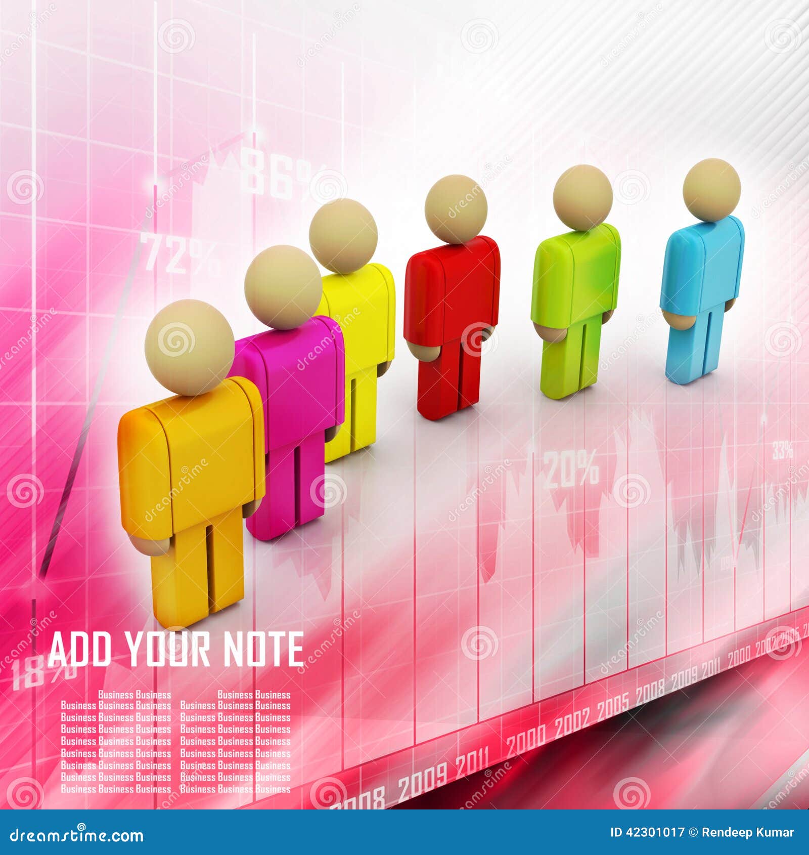 3d colour people stock illustration. Illustration of colour - 42301017