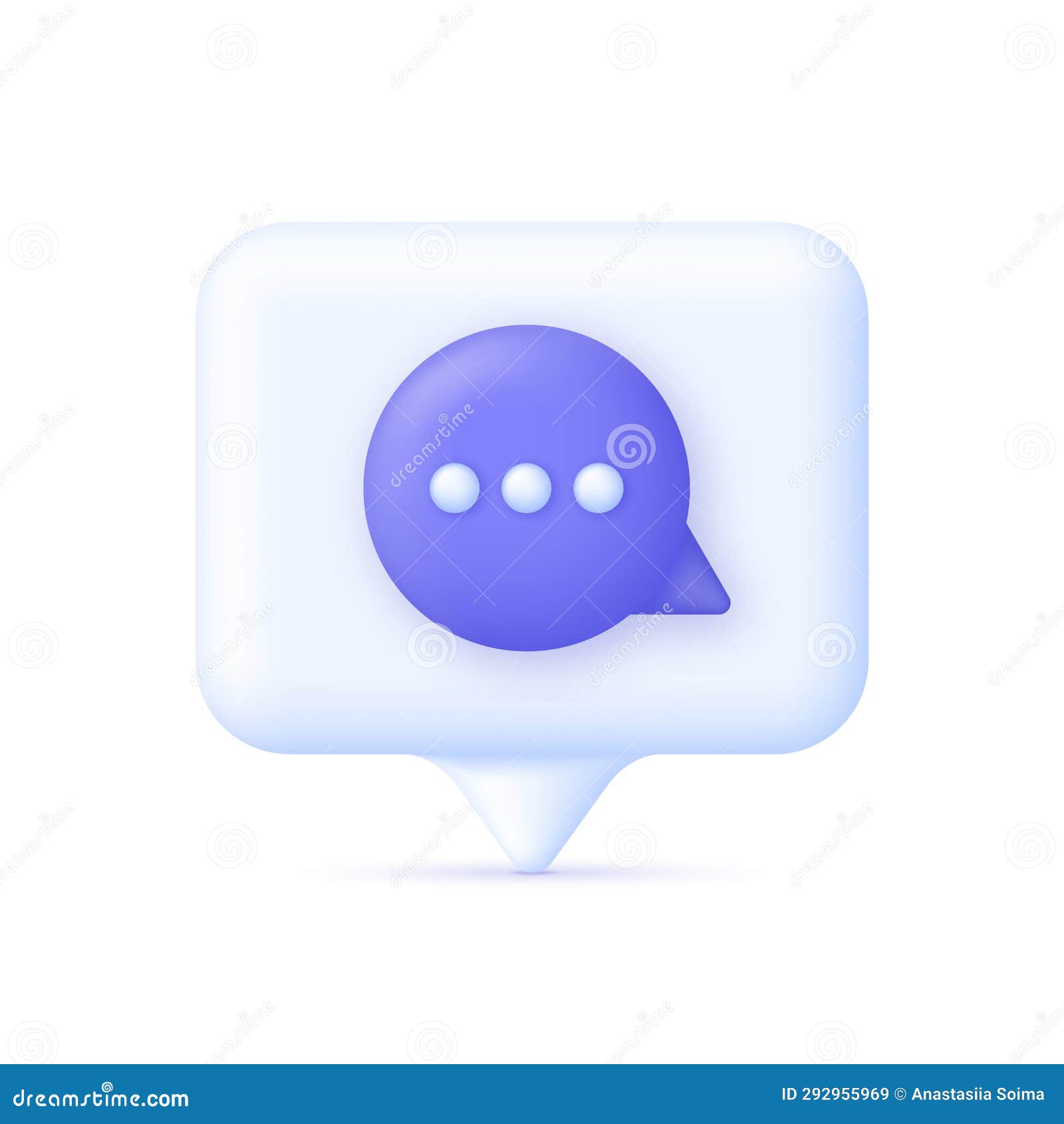 3D Comment Icon on Speech Bubble. Chat, Conversation, Talk, Chatting ...