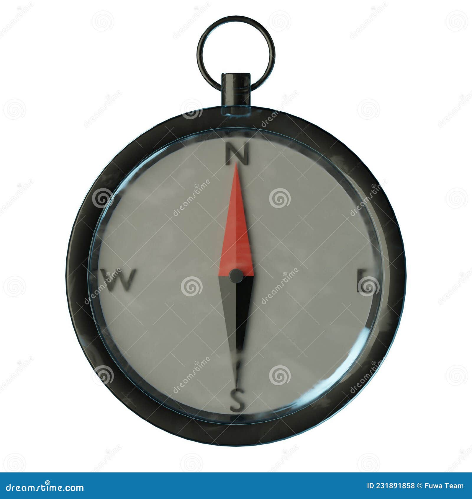 3D Compass Illustration stock illustration. Illustration of browser ...