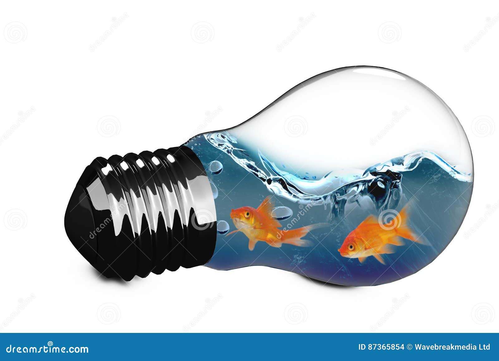 3D Composite Image of Empty Light Bulb Stock Photo - Image of industry ...