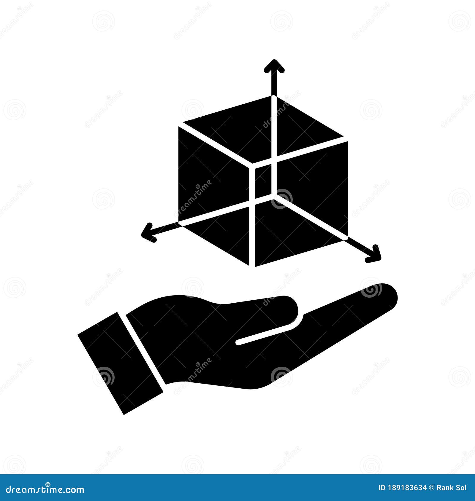 3d Computer Graphics Flat Inside Vector Icon Which Can Easily Modify Or ...