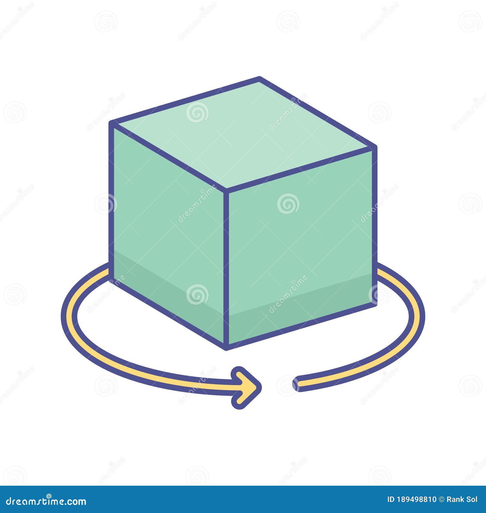 3d Computer Graphics Flat Inside Vector Icon Which Can Easily Modify or ...