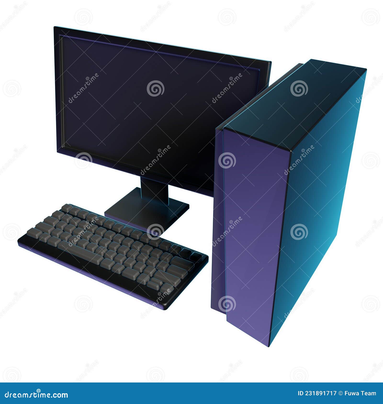 3D Computer Illustration stock illustration. Illustration of empty ...
