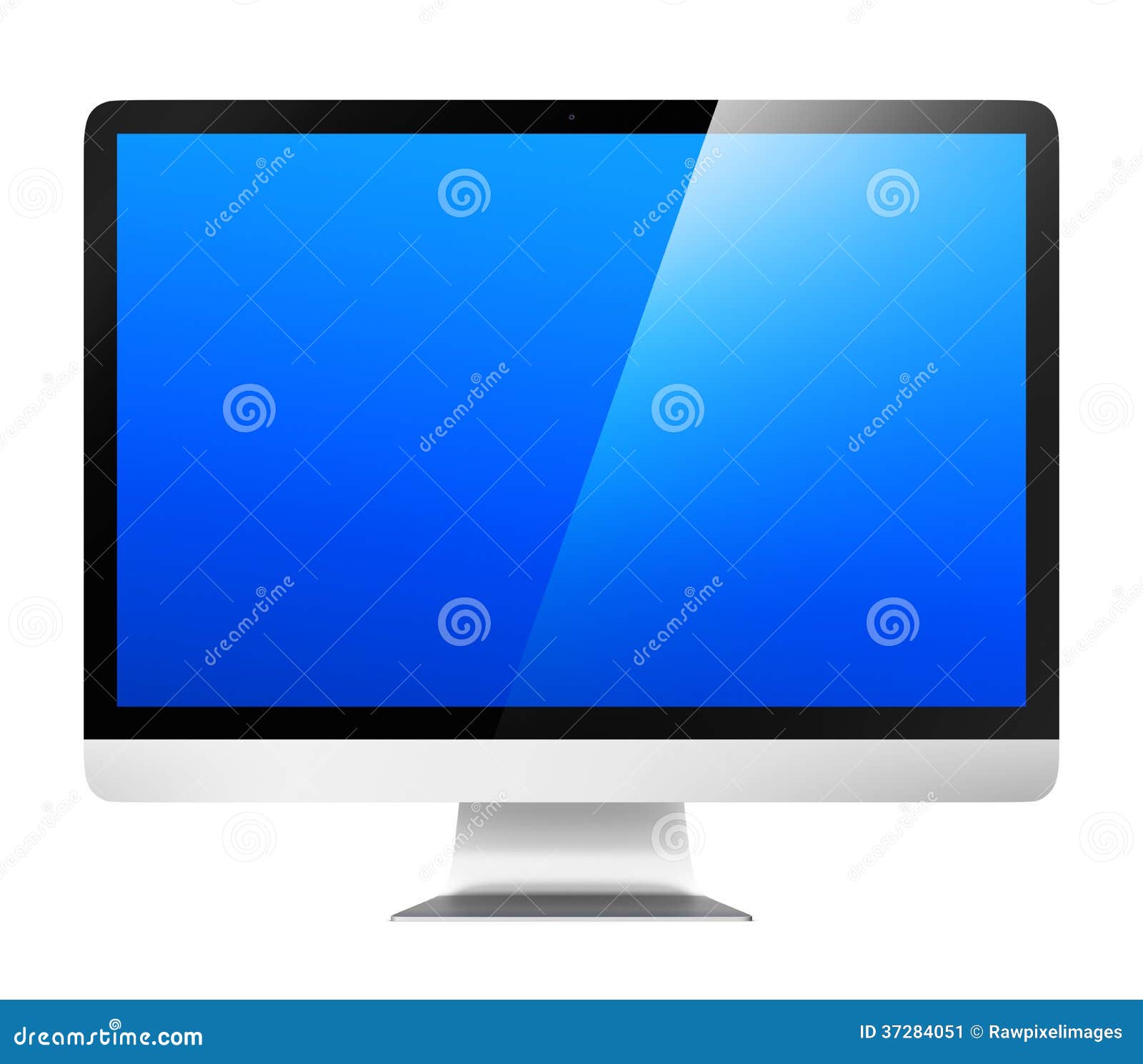 3D Computer monitor stock image. Image of equipment, visual - 37284051