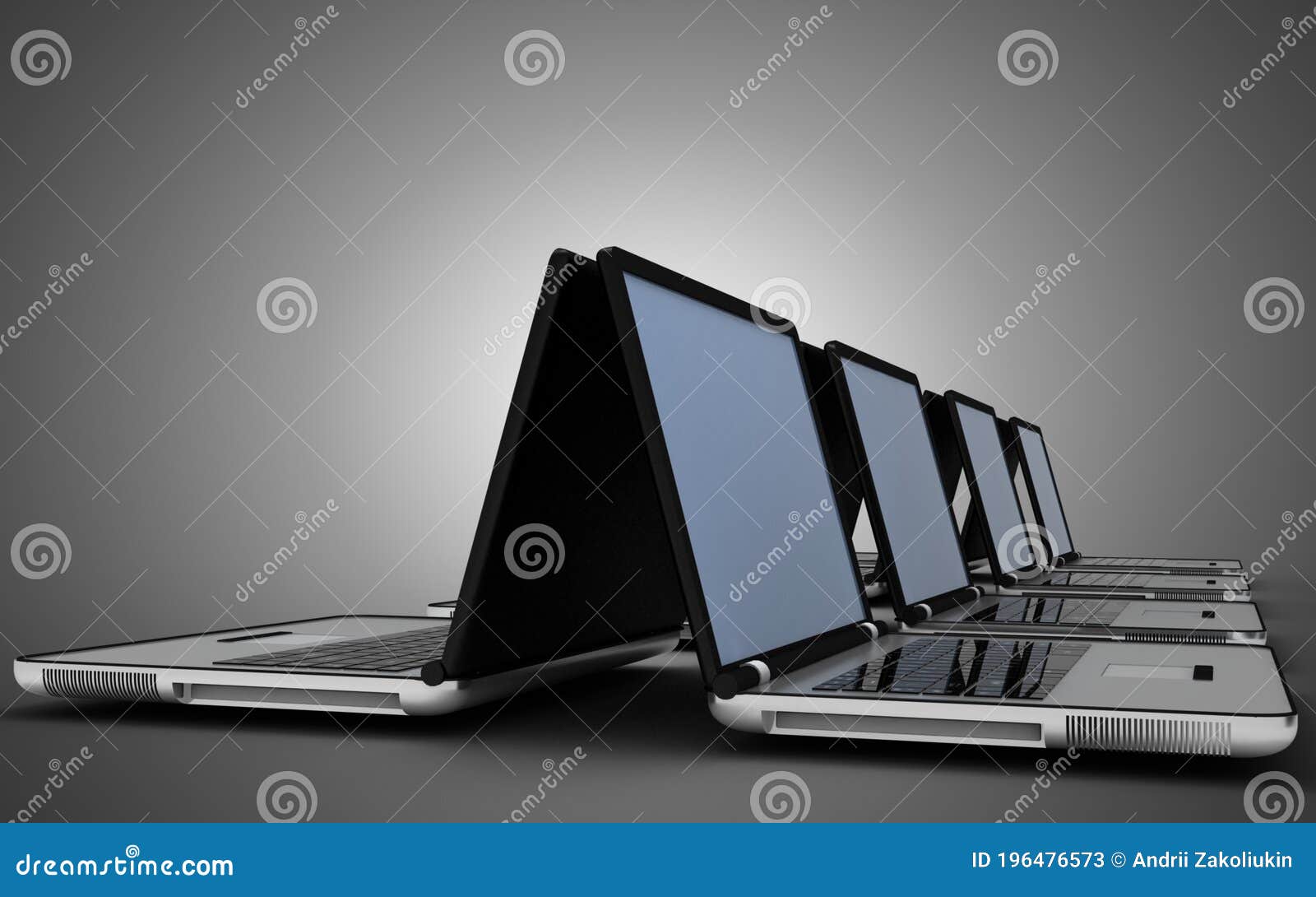 3d Computer Network Concept. 3d Illustration Stock Illustration ...