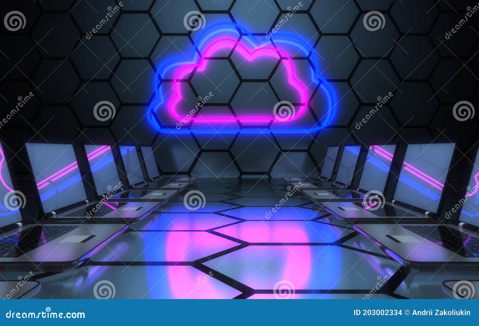 3d Computer Network Concept . Illustration Stock Illustration ...