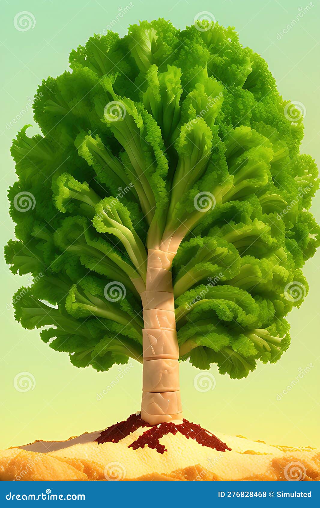 3d Concept Art Illustration of Tree, Ai Generated Art Illustration ...