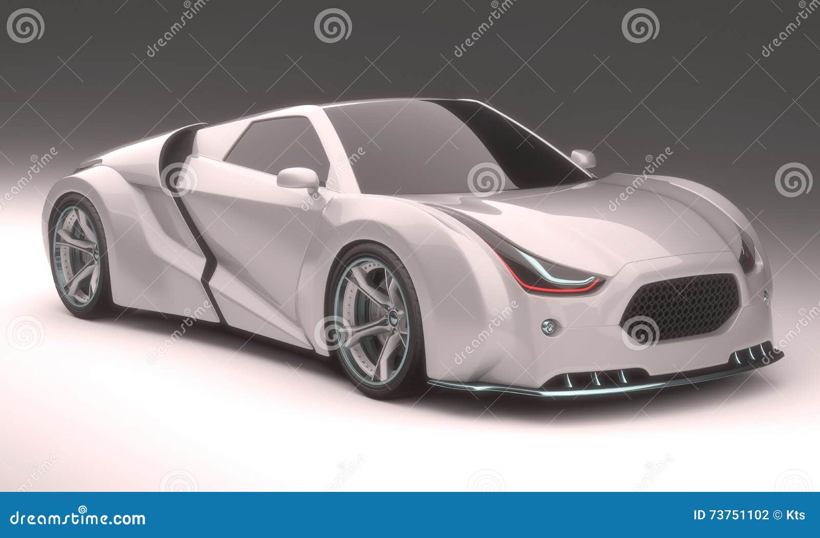 3D Concept Car stock illustration. Illustration of aerofolio - 73751102