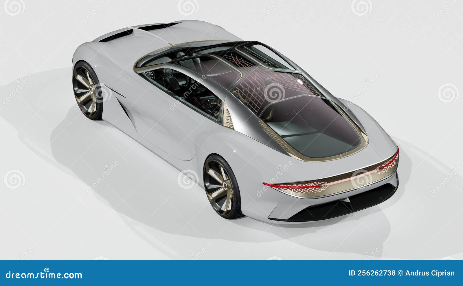 3D concept car stock illustration. Illustration of environment - 256262738
