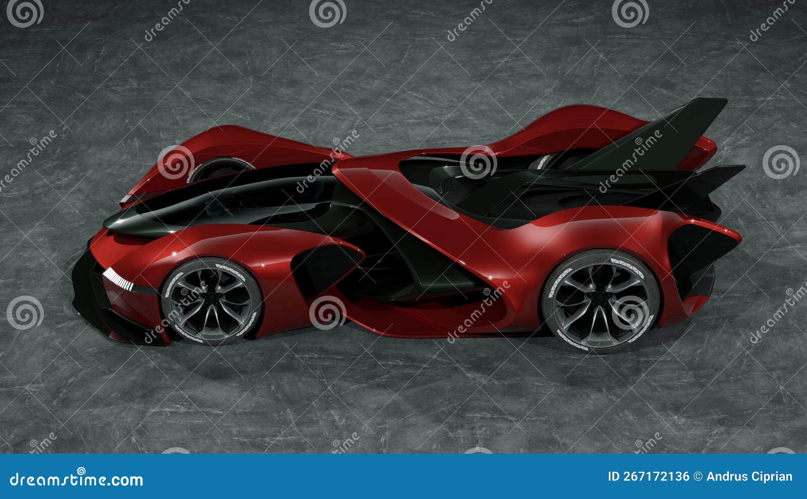 3D concept car stock illustration. Illustration of extreme - 267172136