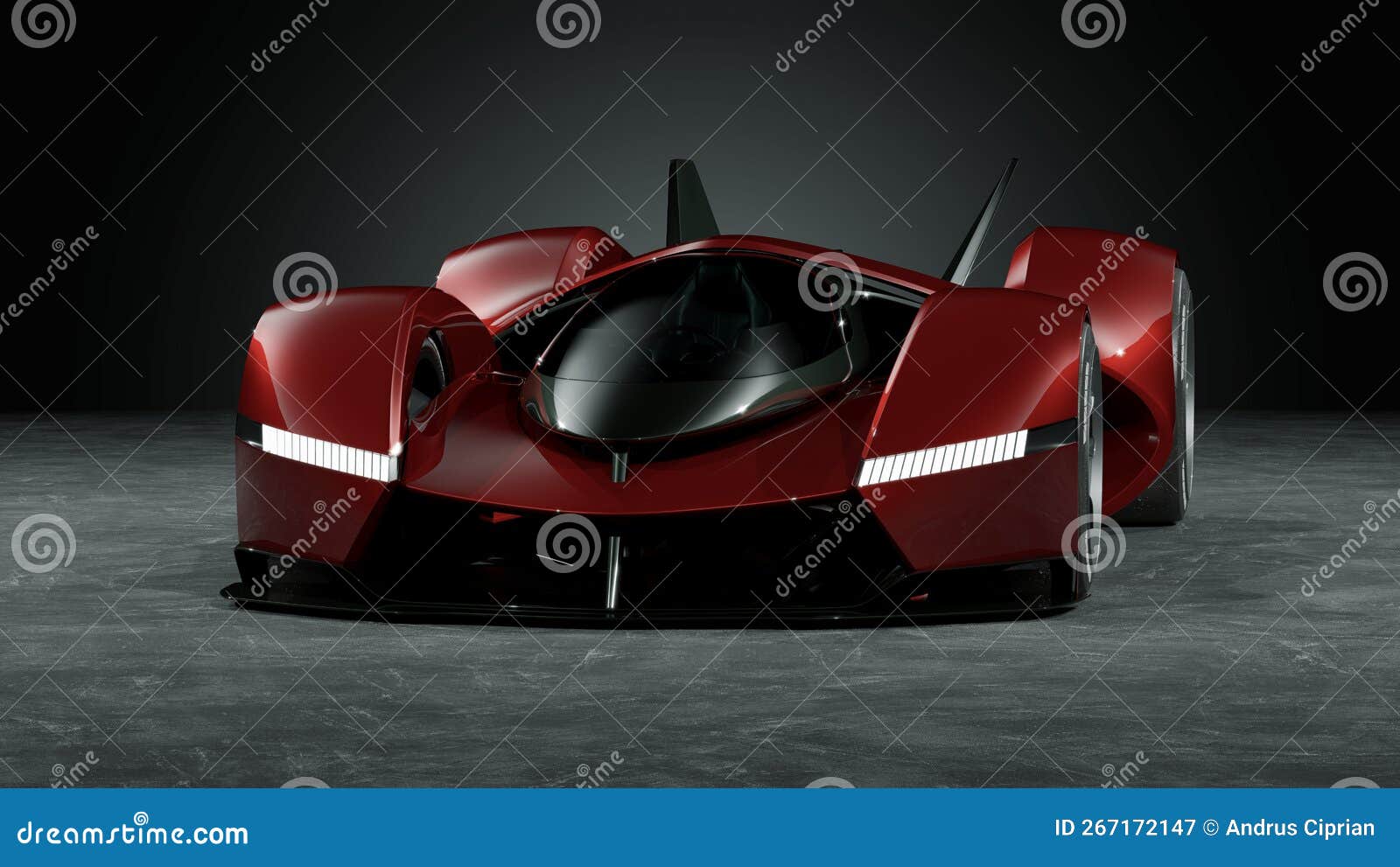 3D concept car stock illustration. Illustration of performance - 267172147