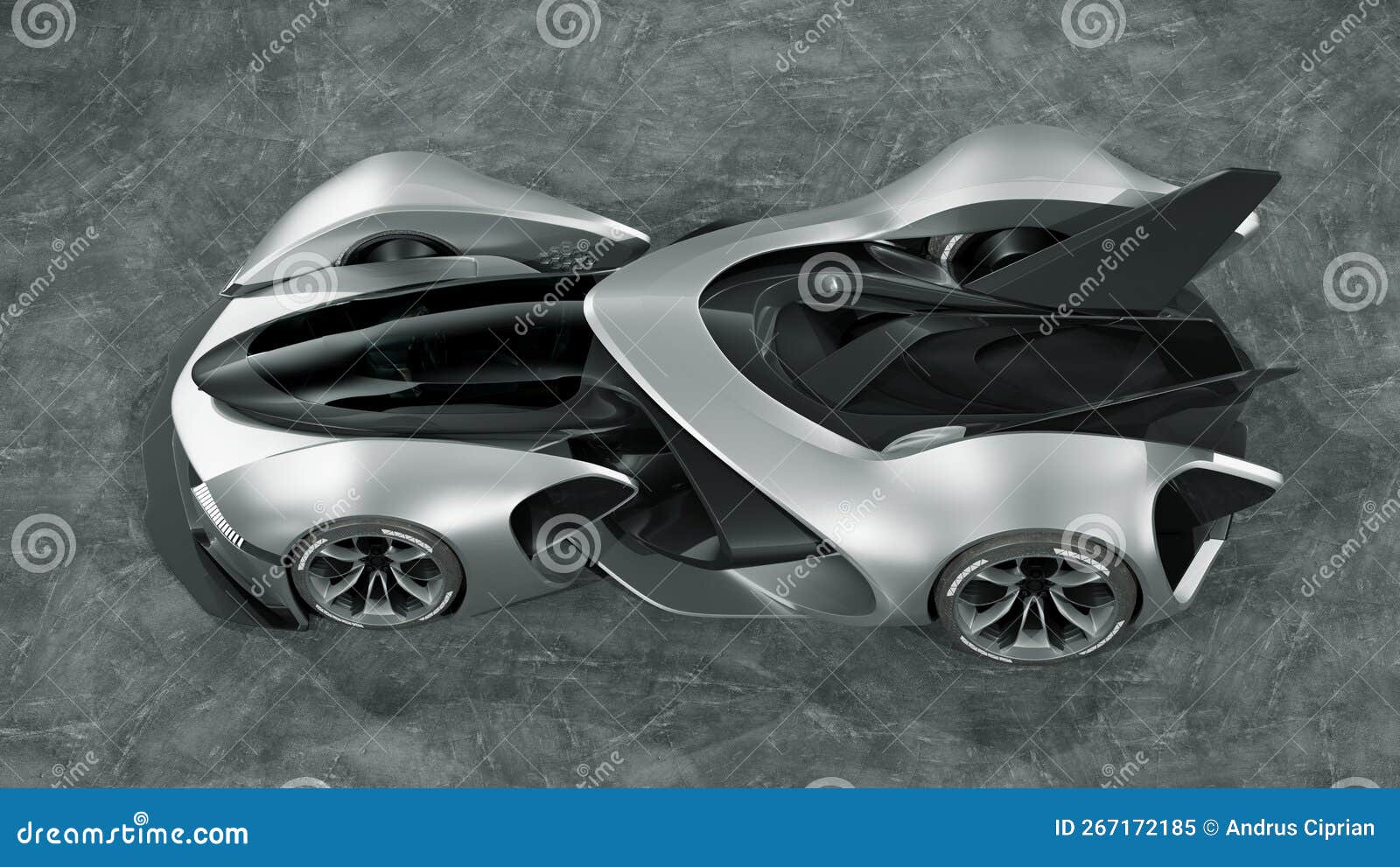 3D concept car stock illustration. Illustration of inside - 267172185
