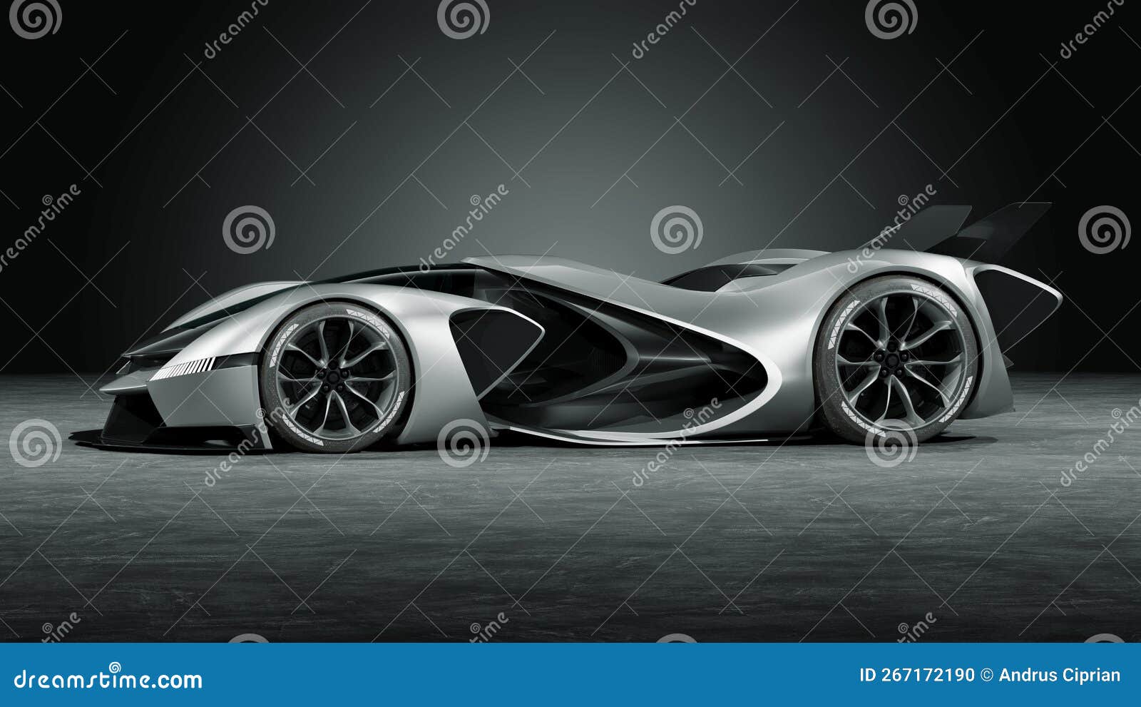 3D concept car stock illustration. Illustration of fiber - 267172190