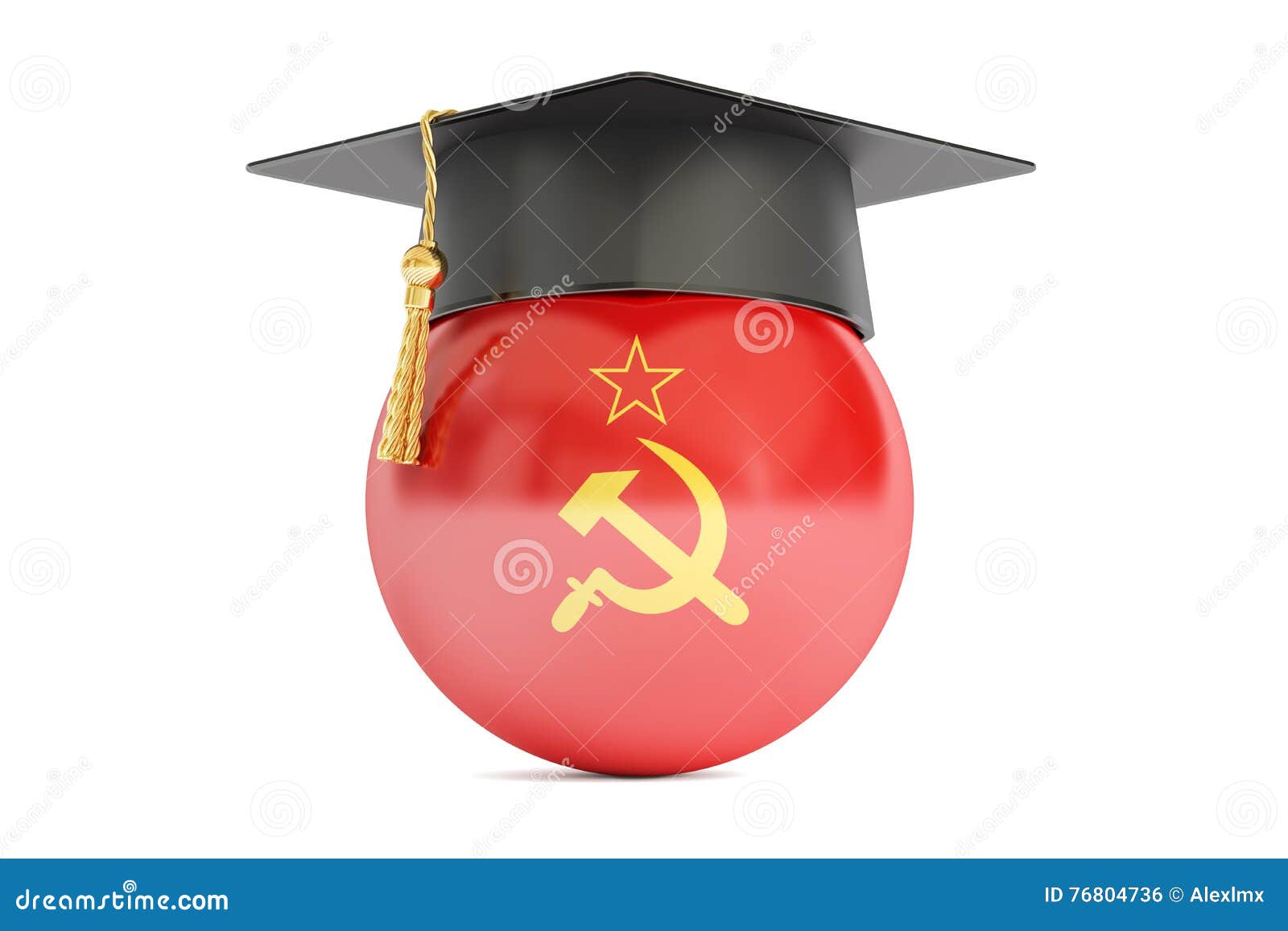 3D Concept Education in USSR Stock Illustration - Illustration of ...