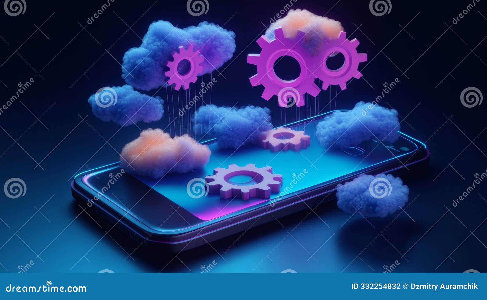 A 3D Concept Featuring a Glass Morphism Gear Appropriate for Designing ...