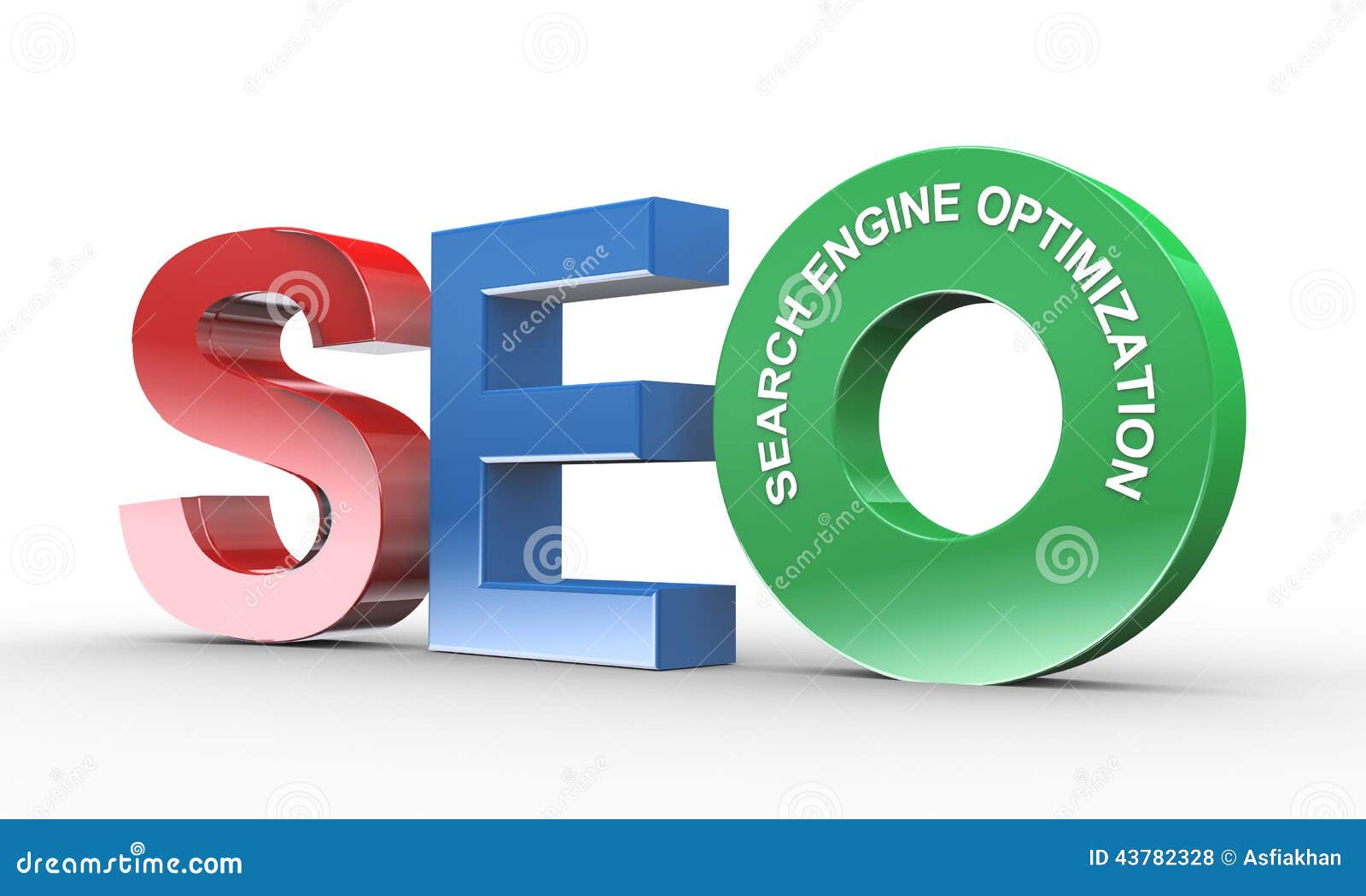 3d concept of seo stock illustration. Illustration of product - 43782328