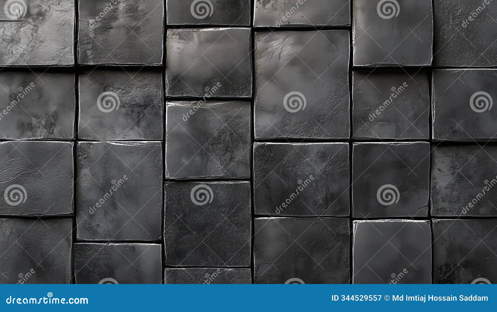3D Concrete Cube Wall As Background Or Wallpaper. 3D Rendering Stock ...