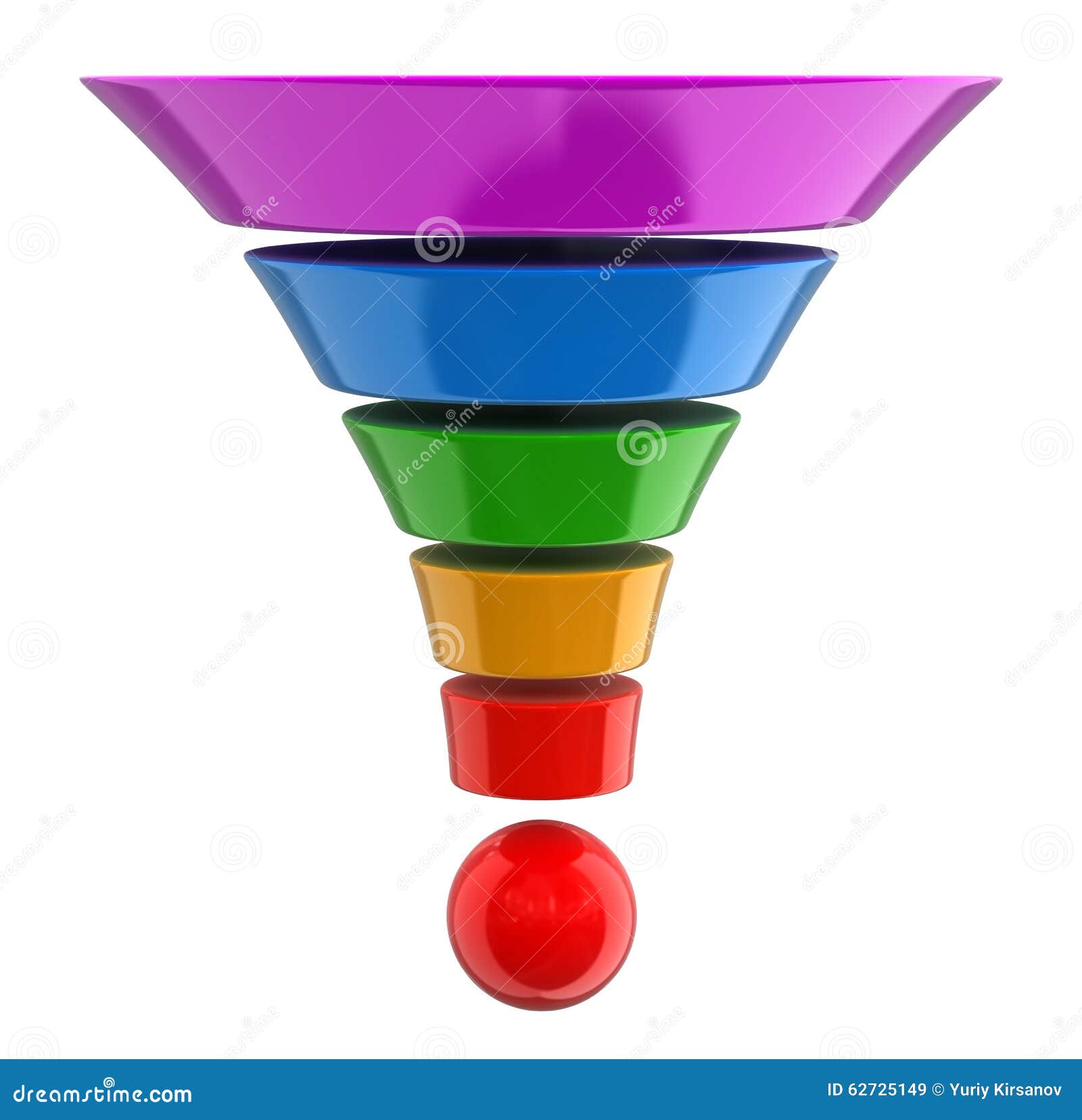 3d Cone (clipping Path Included) Stock Illustration - Illustration of ...