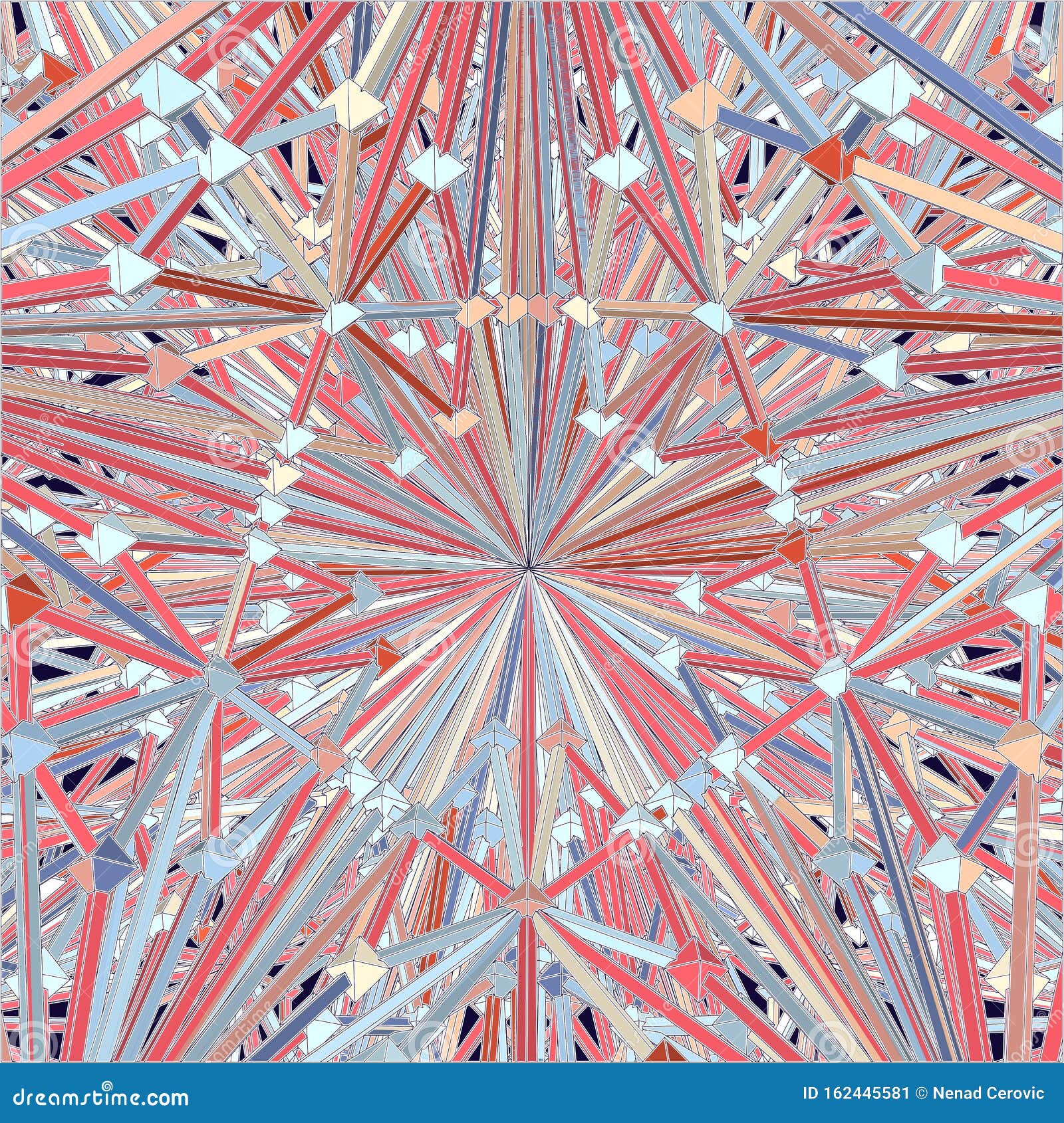 3d Connected Octahedron Structure Construction Colorful Vector Stock ...