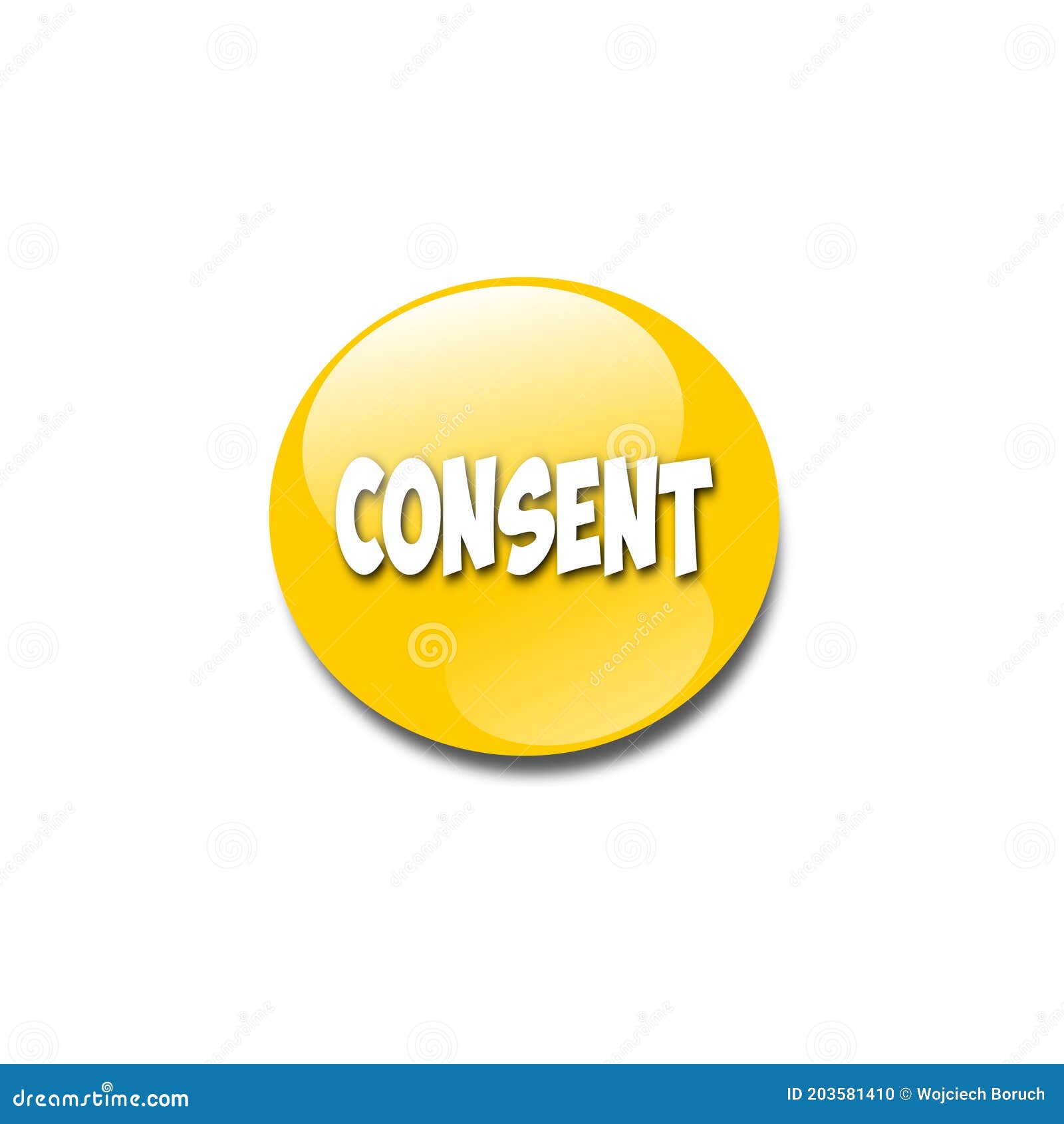 Consent Button On Digital Circuit Background Symbolizes Data Security ...