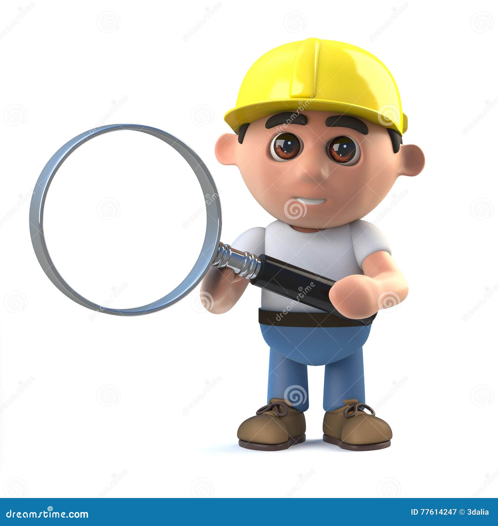 Worker Magnifies Stock Illustrations – 2 Worker Magnifies Stock ...