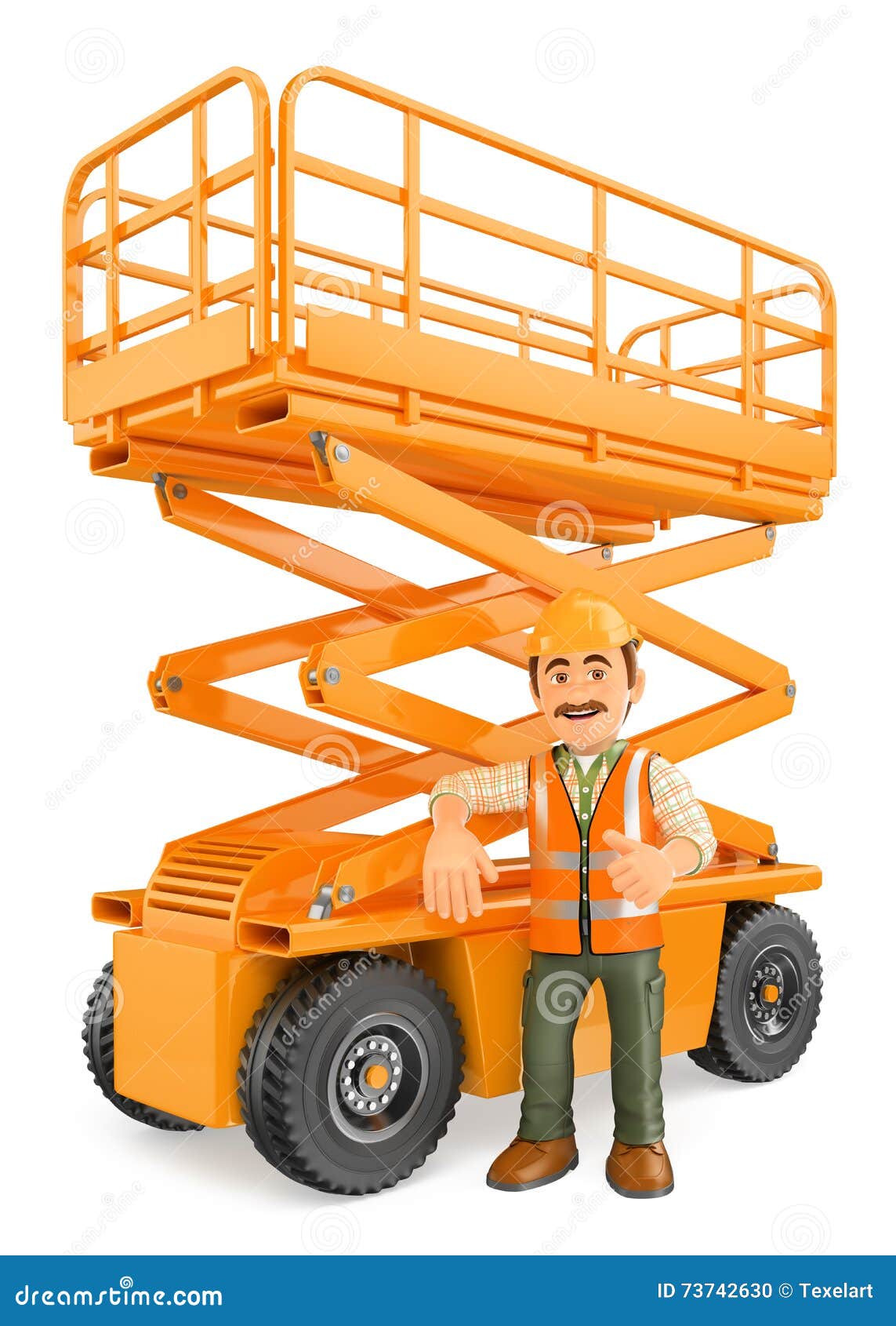 Scissor Lift Vector Illustration | CartoonDealer.com #40867890