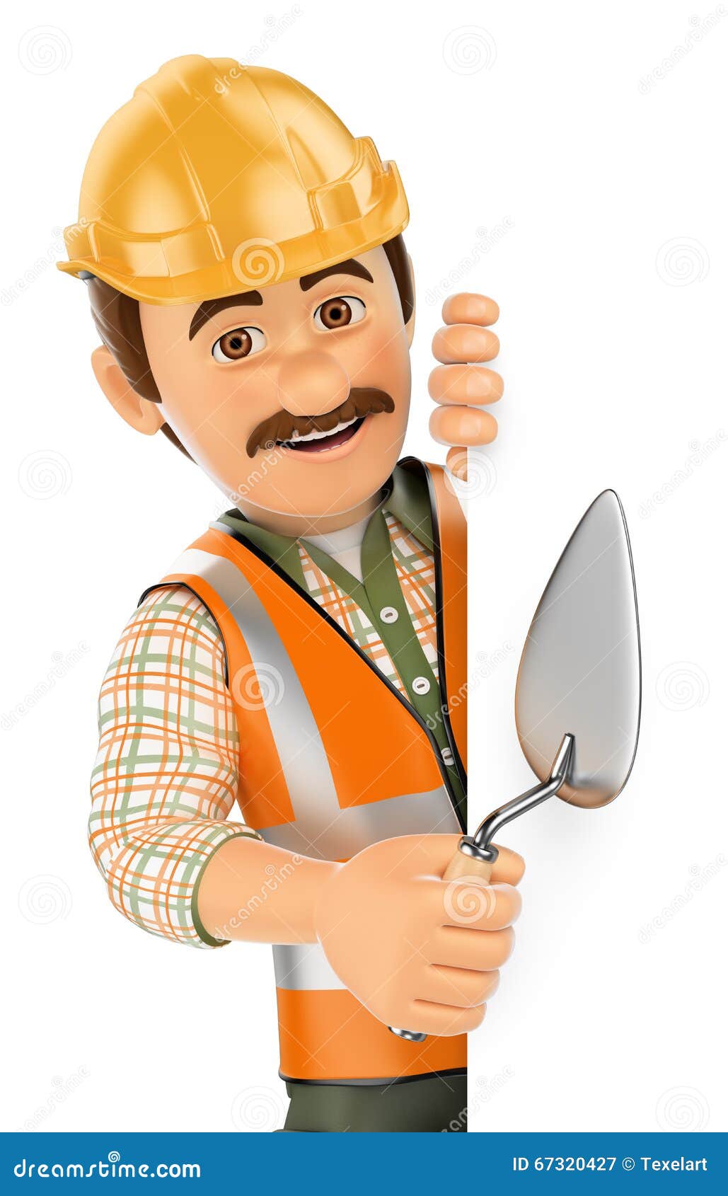 Construction Guy Pointing Vector Illustration | CartoonDealer.com #30549864