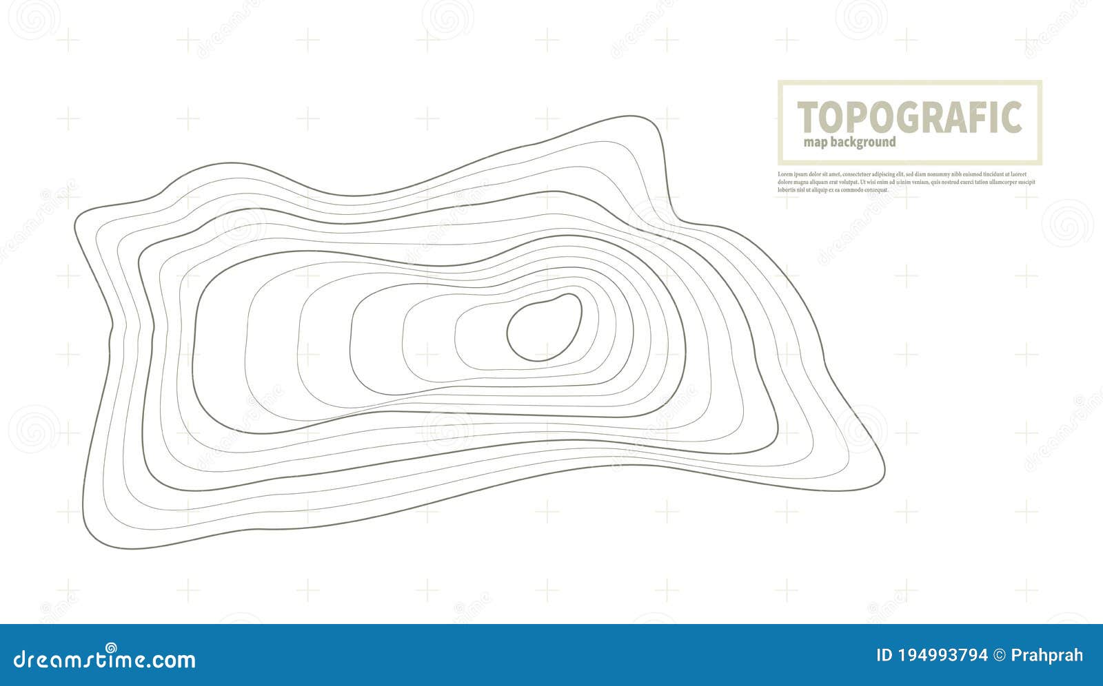 3D Contours Mountain Topograph Map Terrain Back Stock Illustration ...