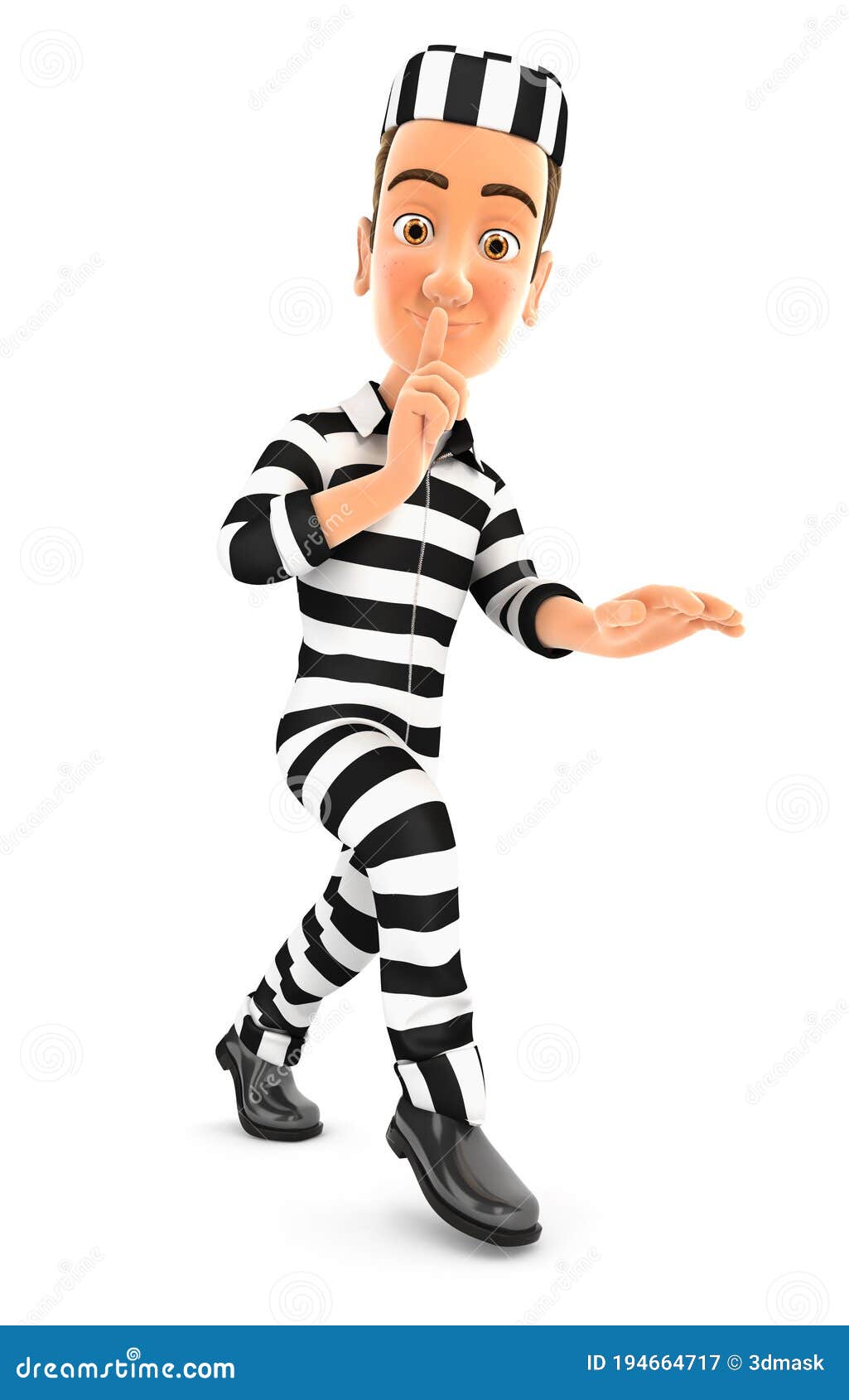 3d Man Walking On Tiptoe Royalty-Free Illustration | CartoonDealer.com ...