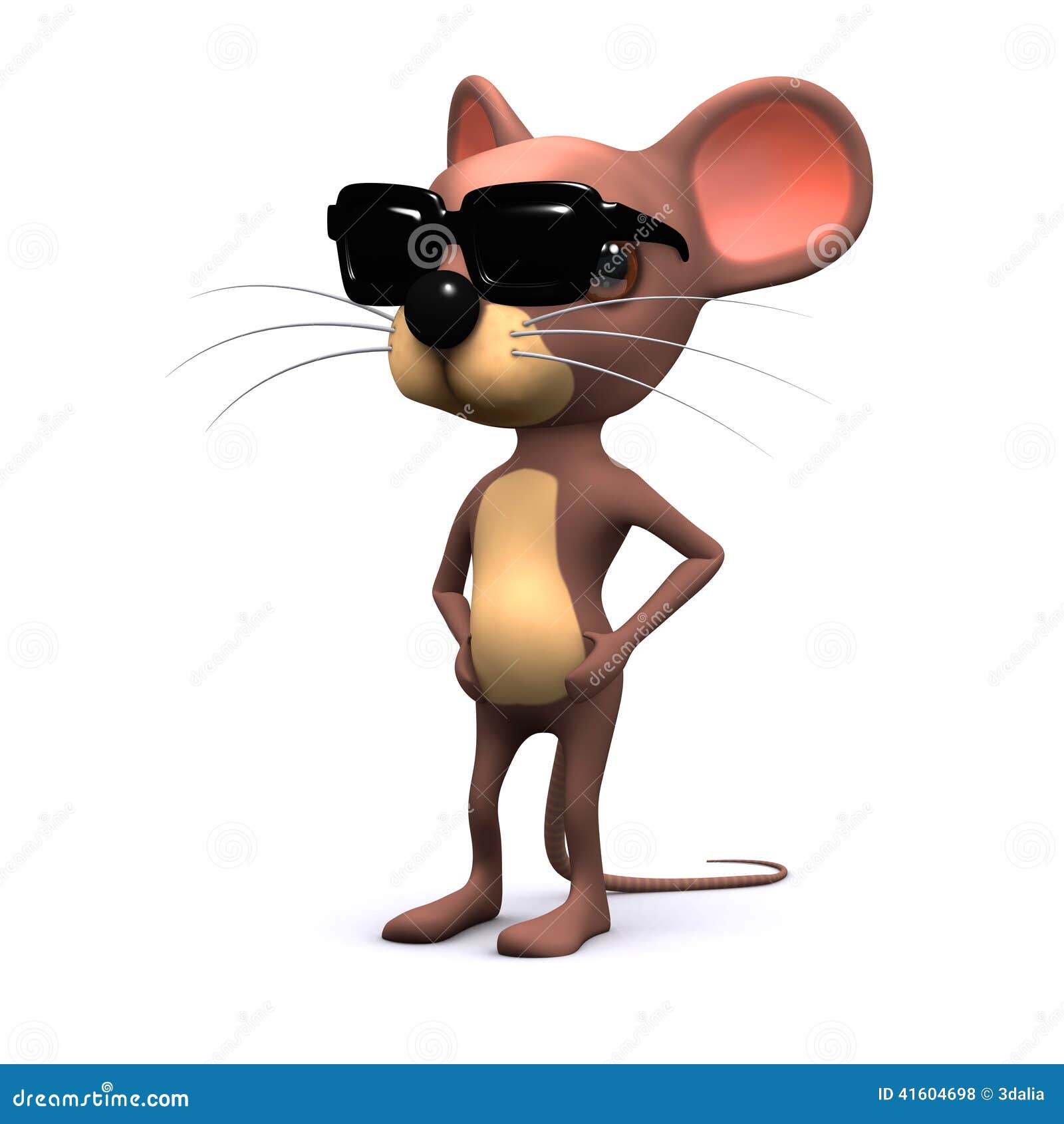 3d Cool mouse stock illustration. Illustration of nature - 41604698