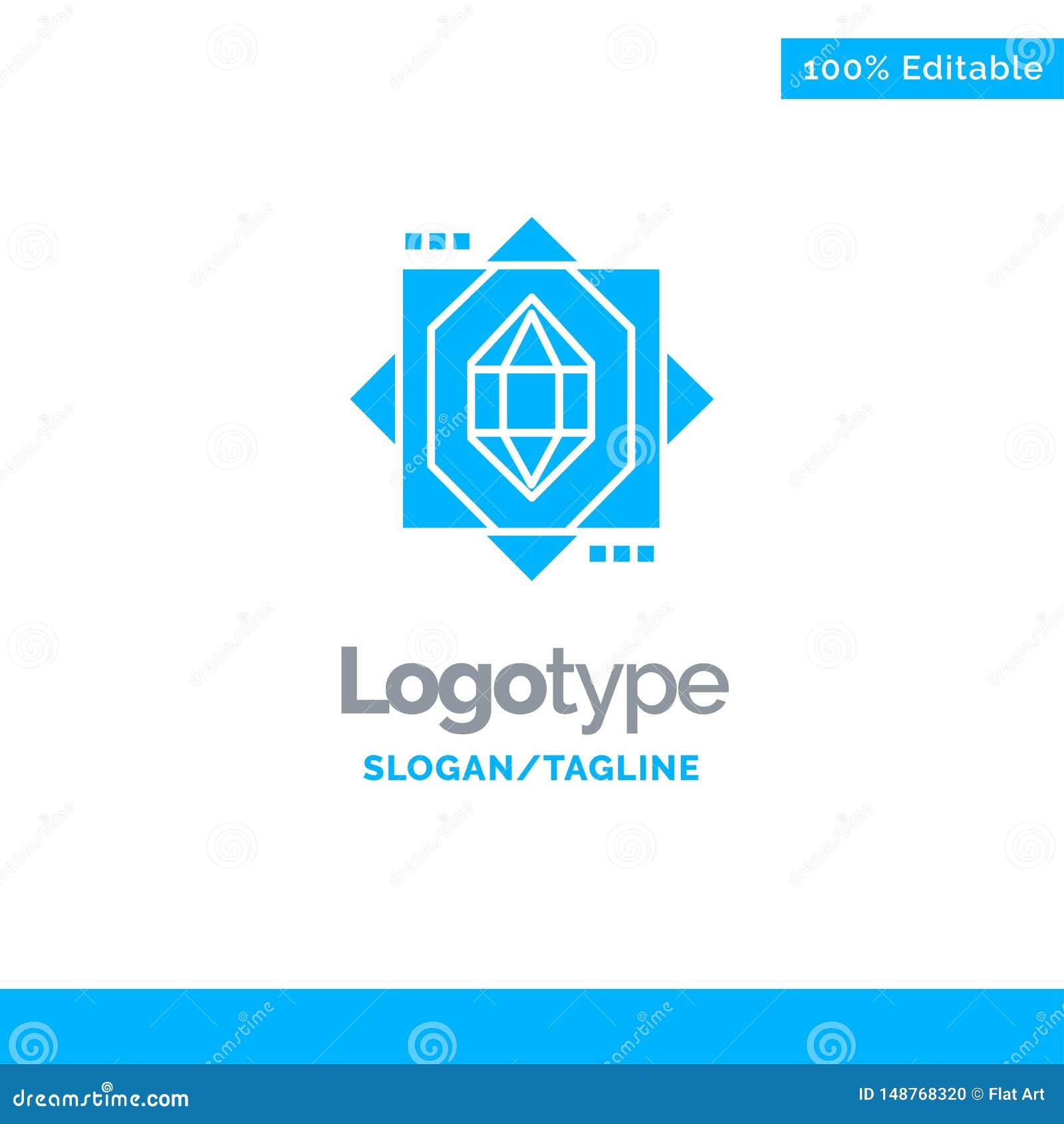 3d, Core, Forming, Design Blue Business Logo Template Stock Vector ...