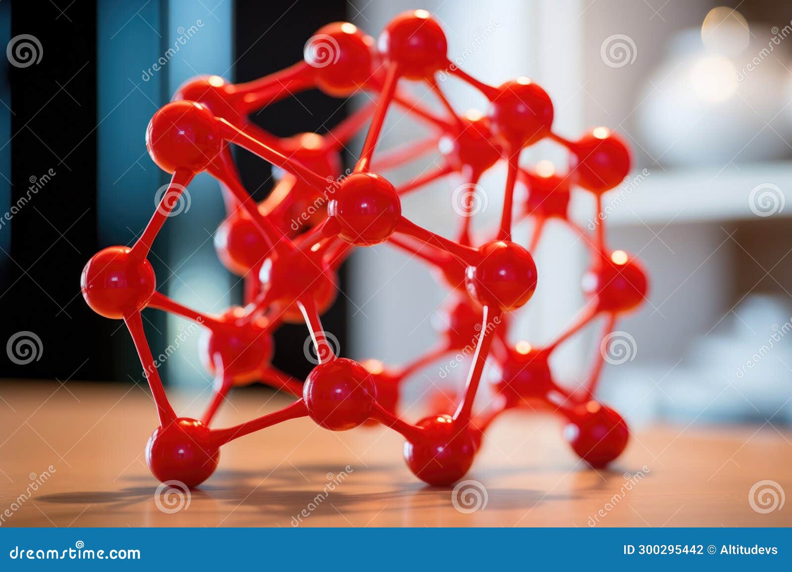 A 3d Cosmetic Molecule Structure Sitting on a Pile of Scientific ...