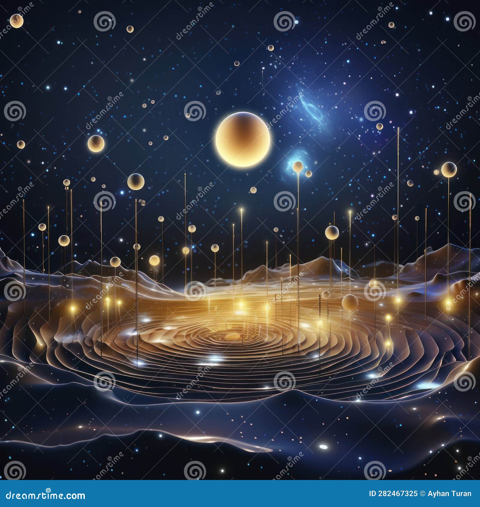 3d Cosmic Background with Flowing Starry Sky, Subtle Color Gradient ...
