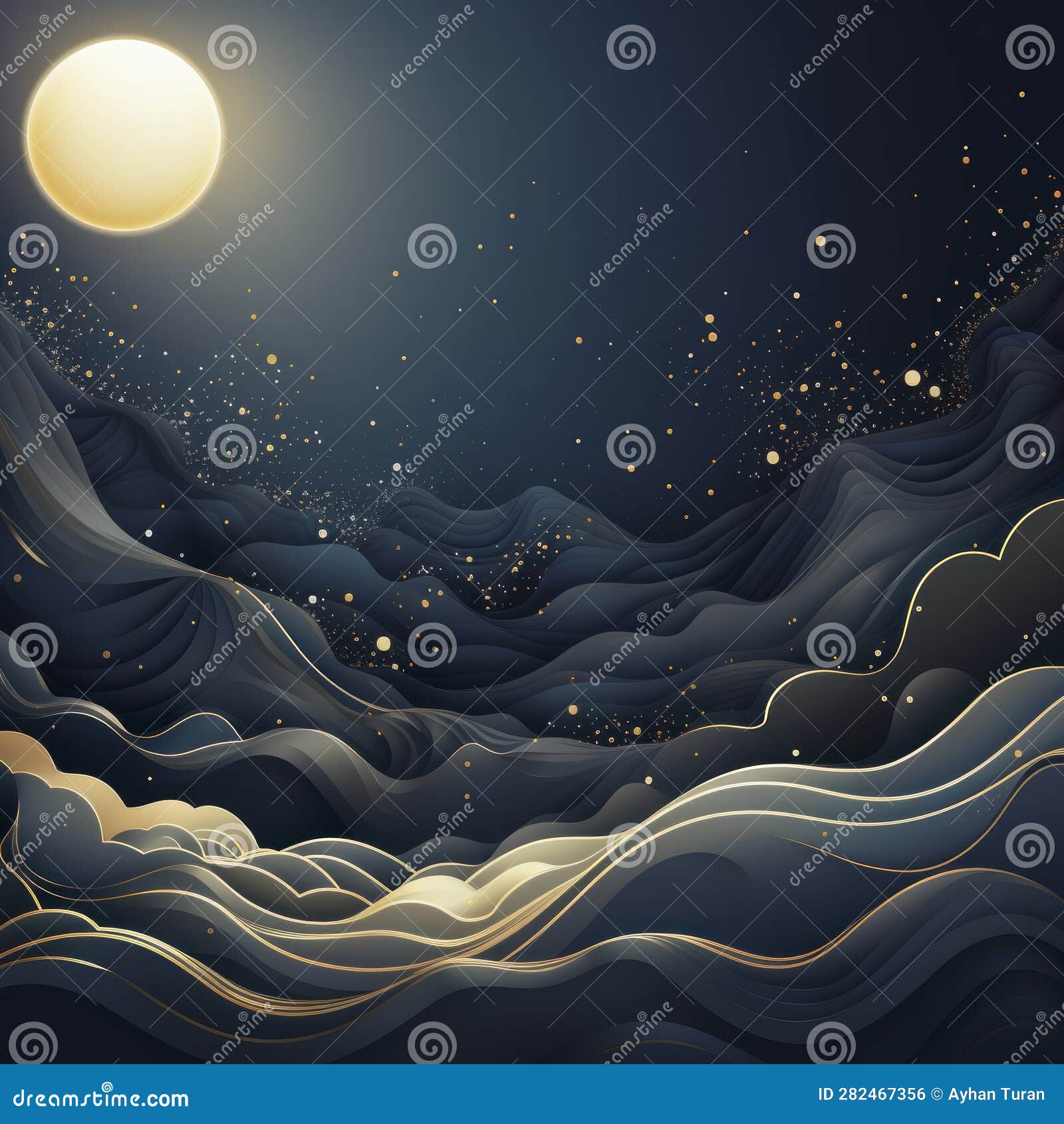3d Cosmic Background with Flowing Starry Sky, Subtle Color Gradient ...