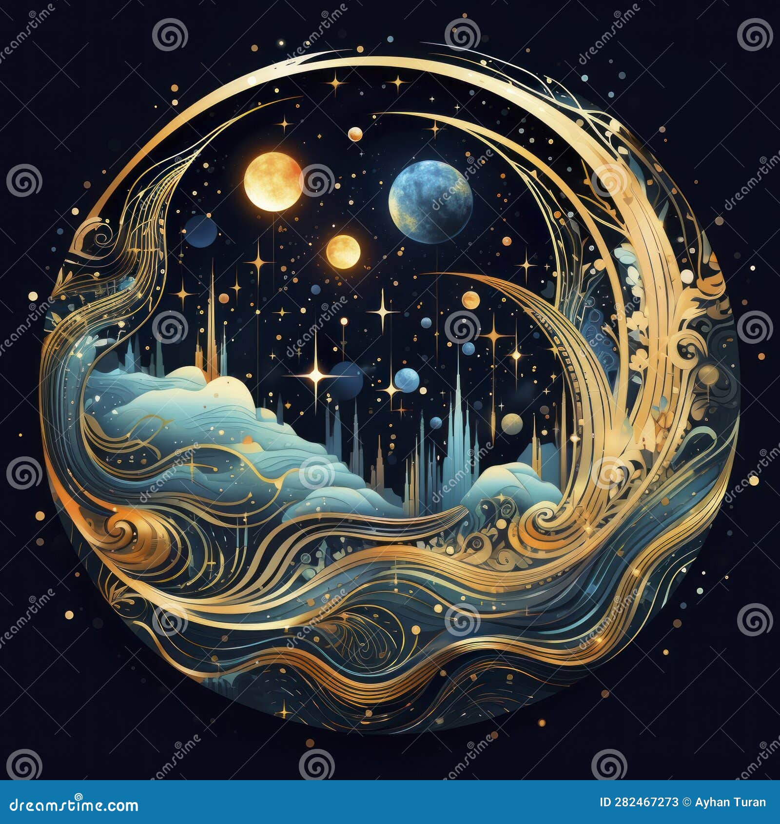 3d Cosmic Background with Flowing Starry Sky, Subtle Color Gradient ...