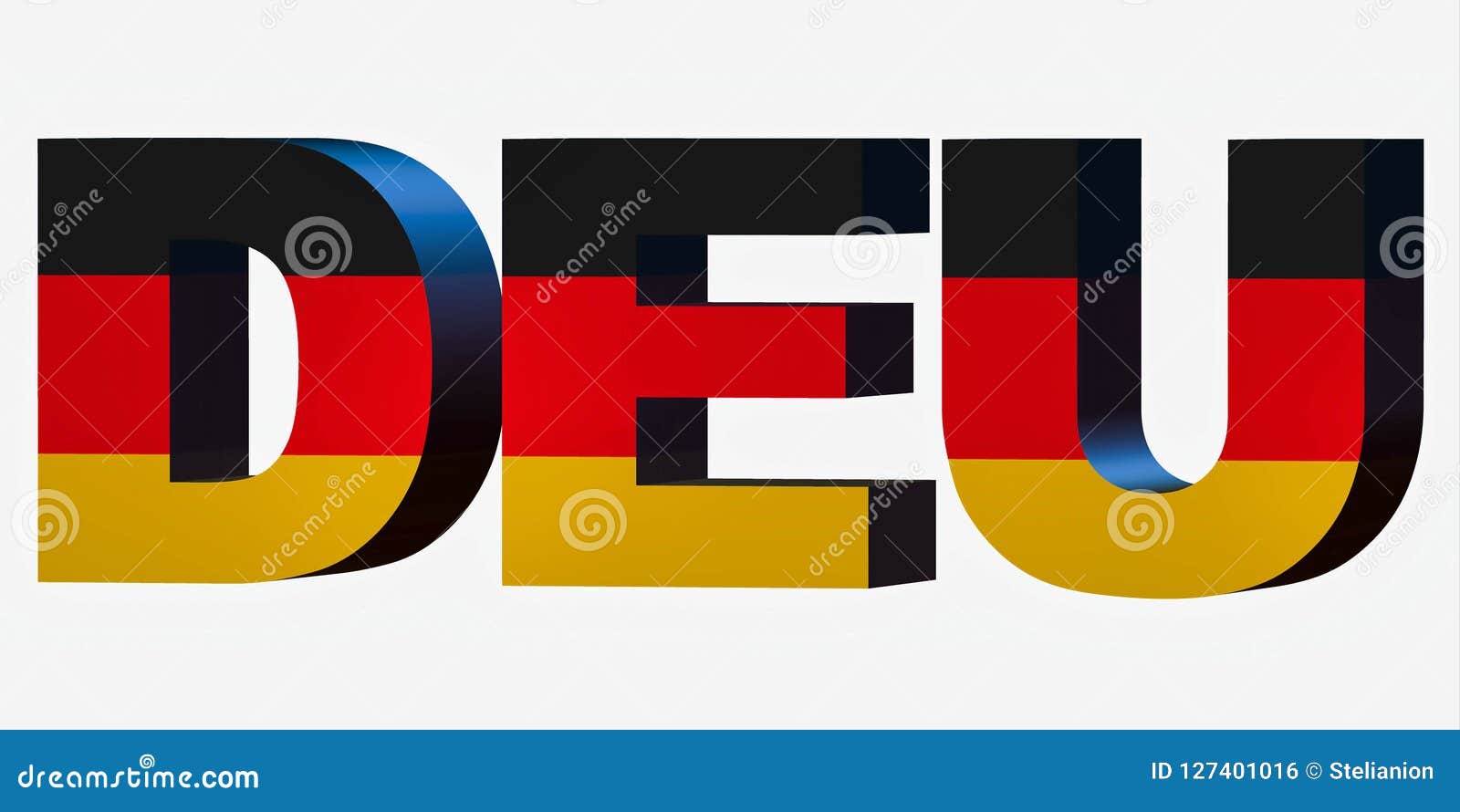 3d Country Short Code Letters - Germany Stock Illustration ...