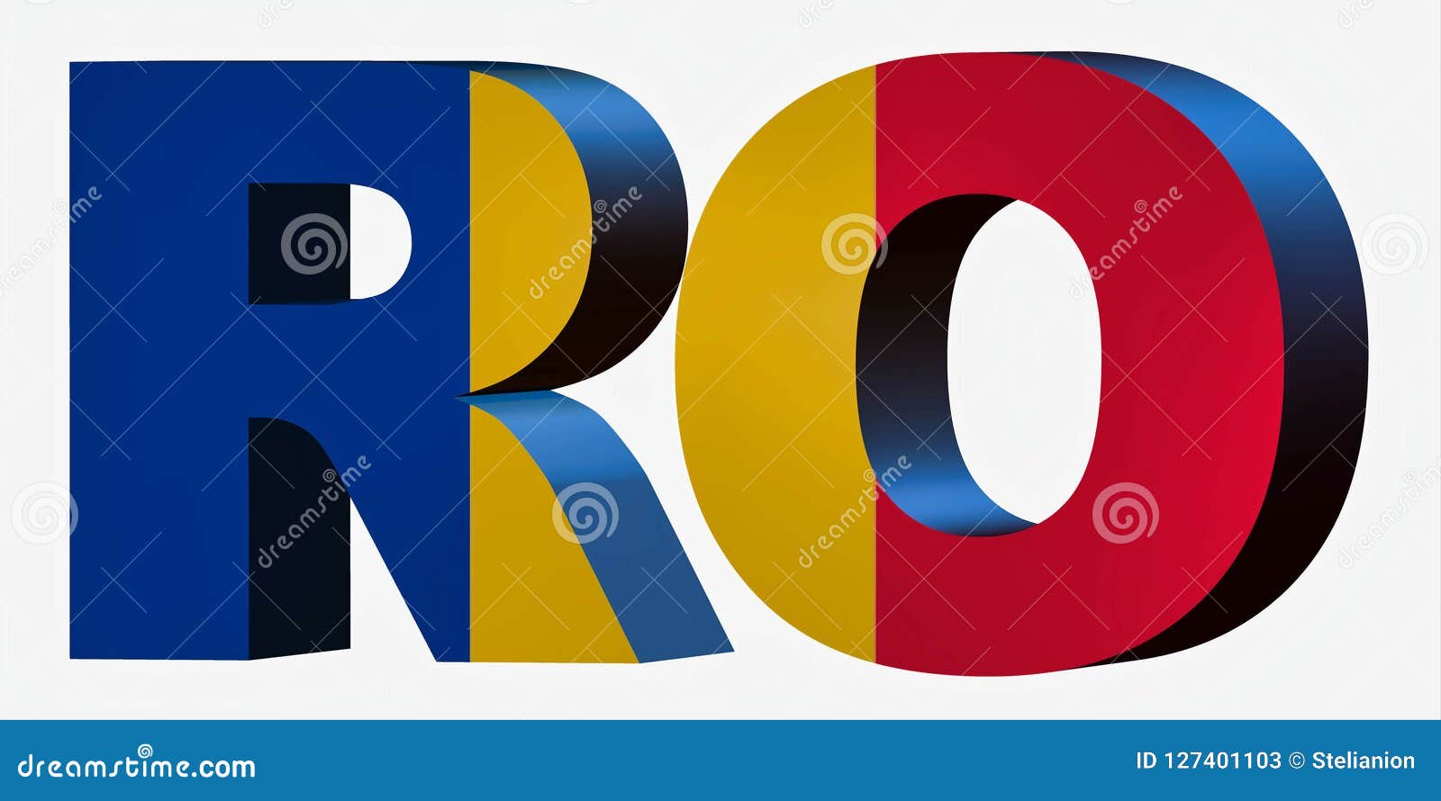 3d Country Short Code Letters - Romania Stock Illustration ...