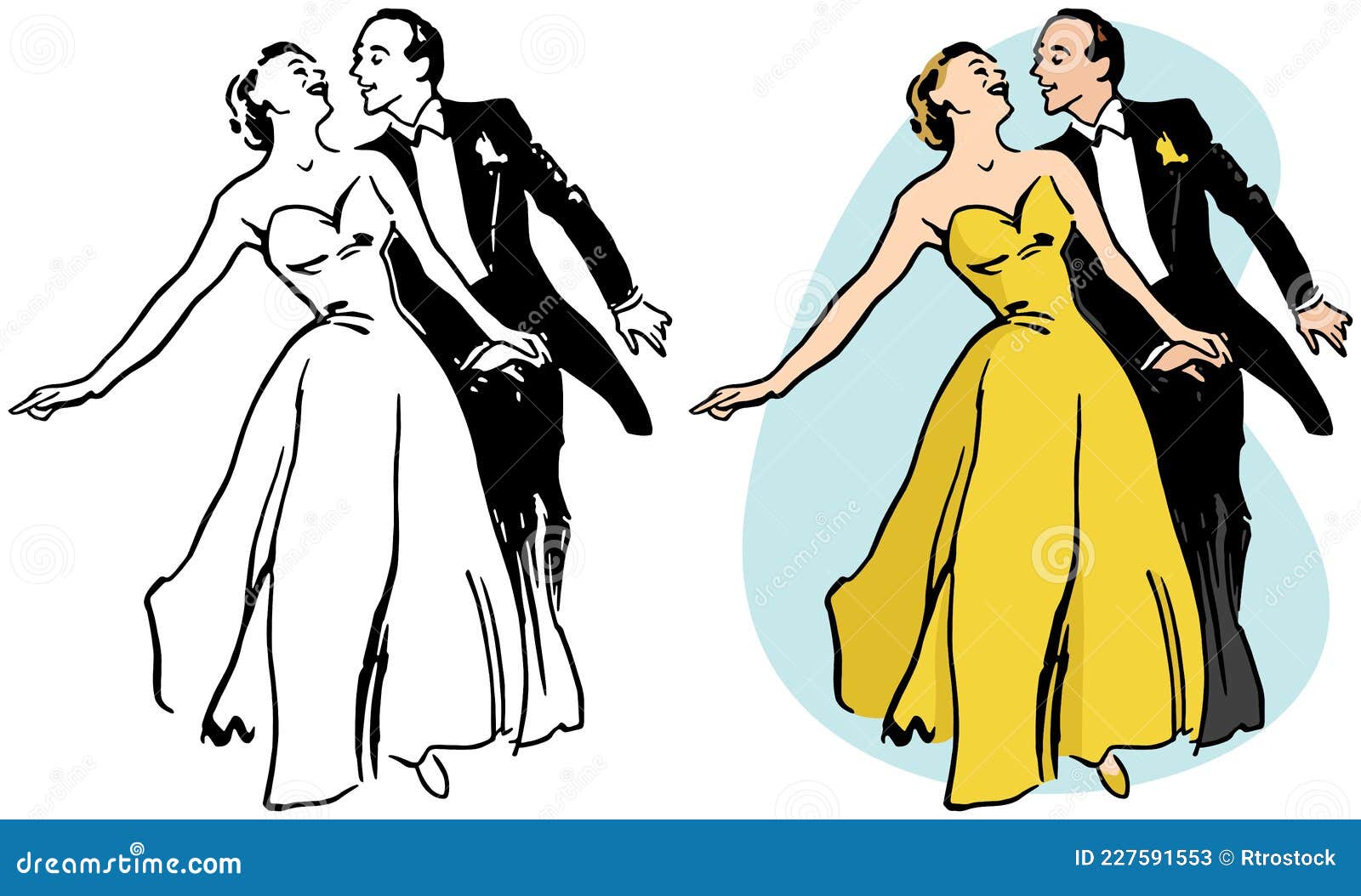 Ballroom Dance Cartoon Vector | CartoonDealer.com #20023749