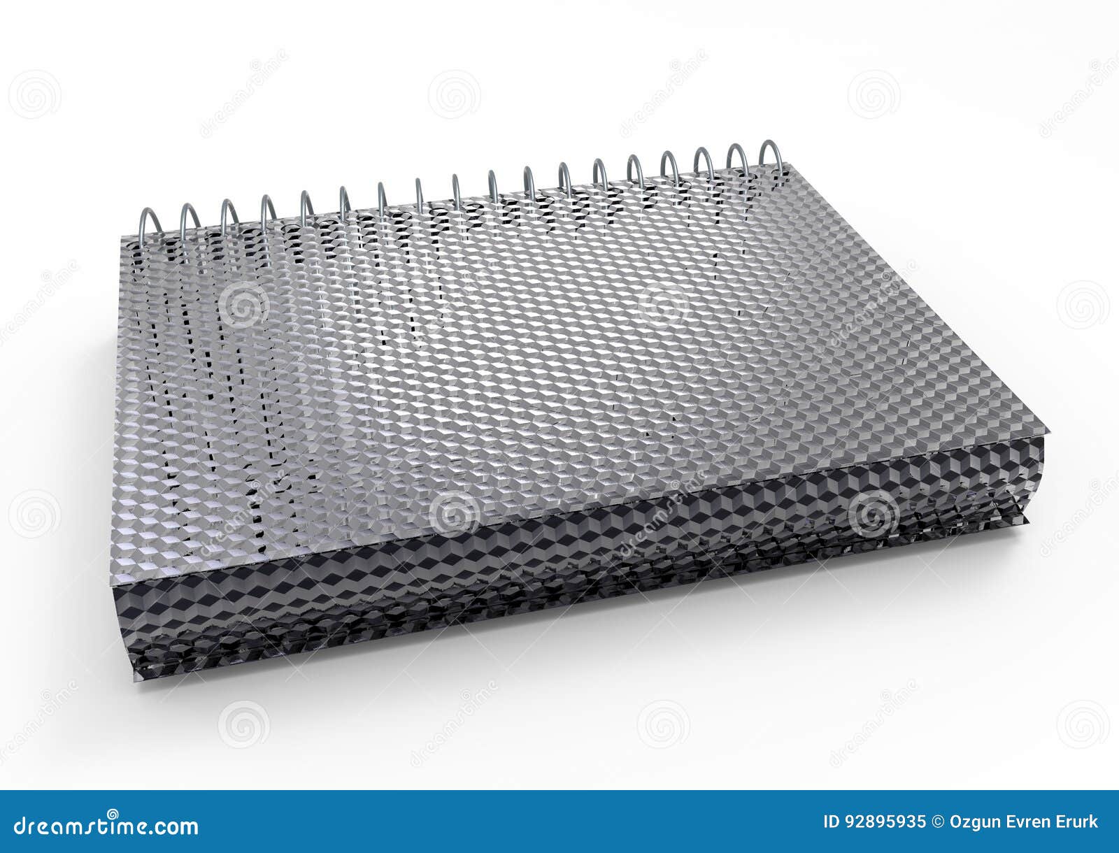 3D cover notebook stock illustration. Illustration of notebook - 92895935