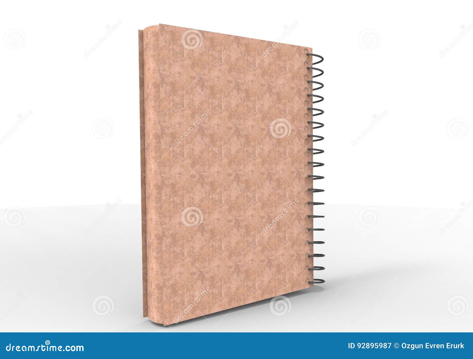3D cover notebook stock illustration. Illustration of blank - 92895987