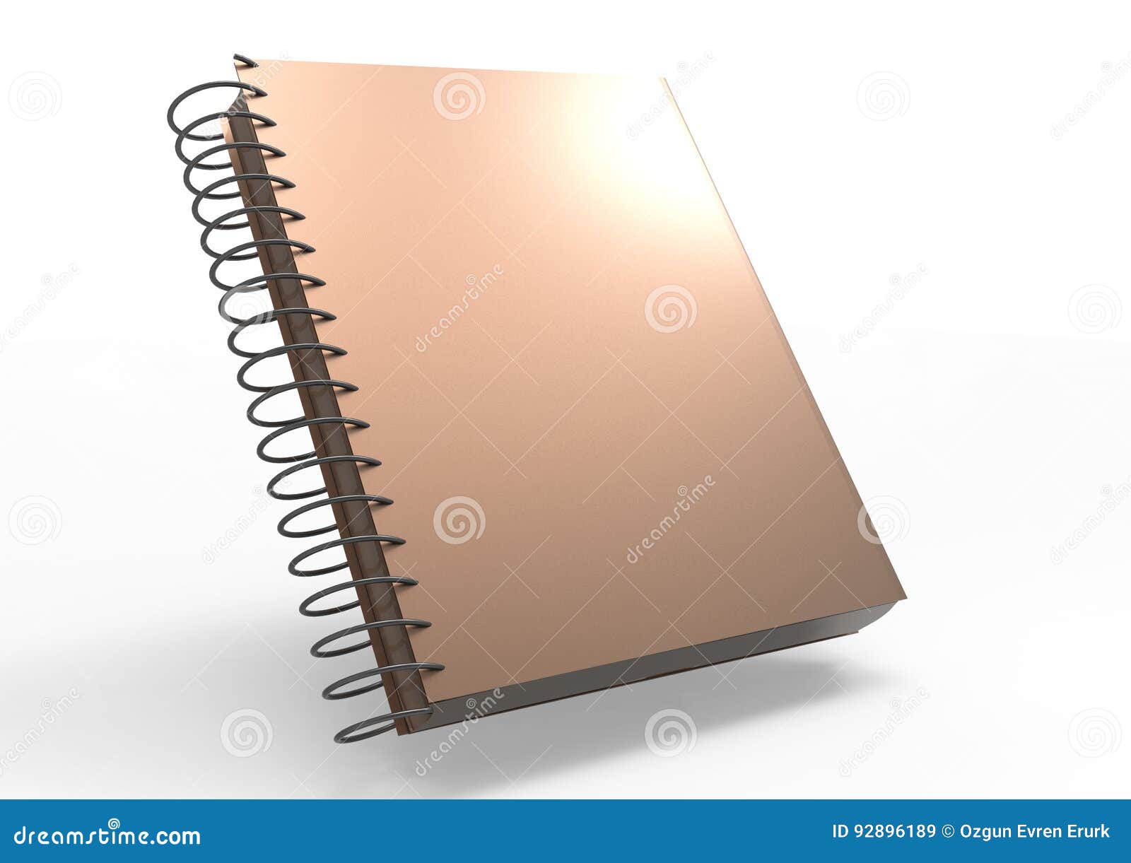 3D cover notebook stock illustration. Illustration of organizer - 92896189