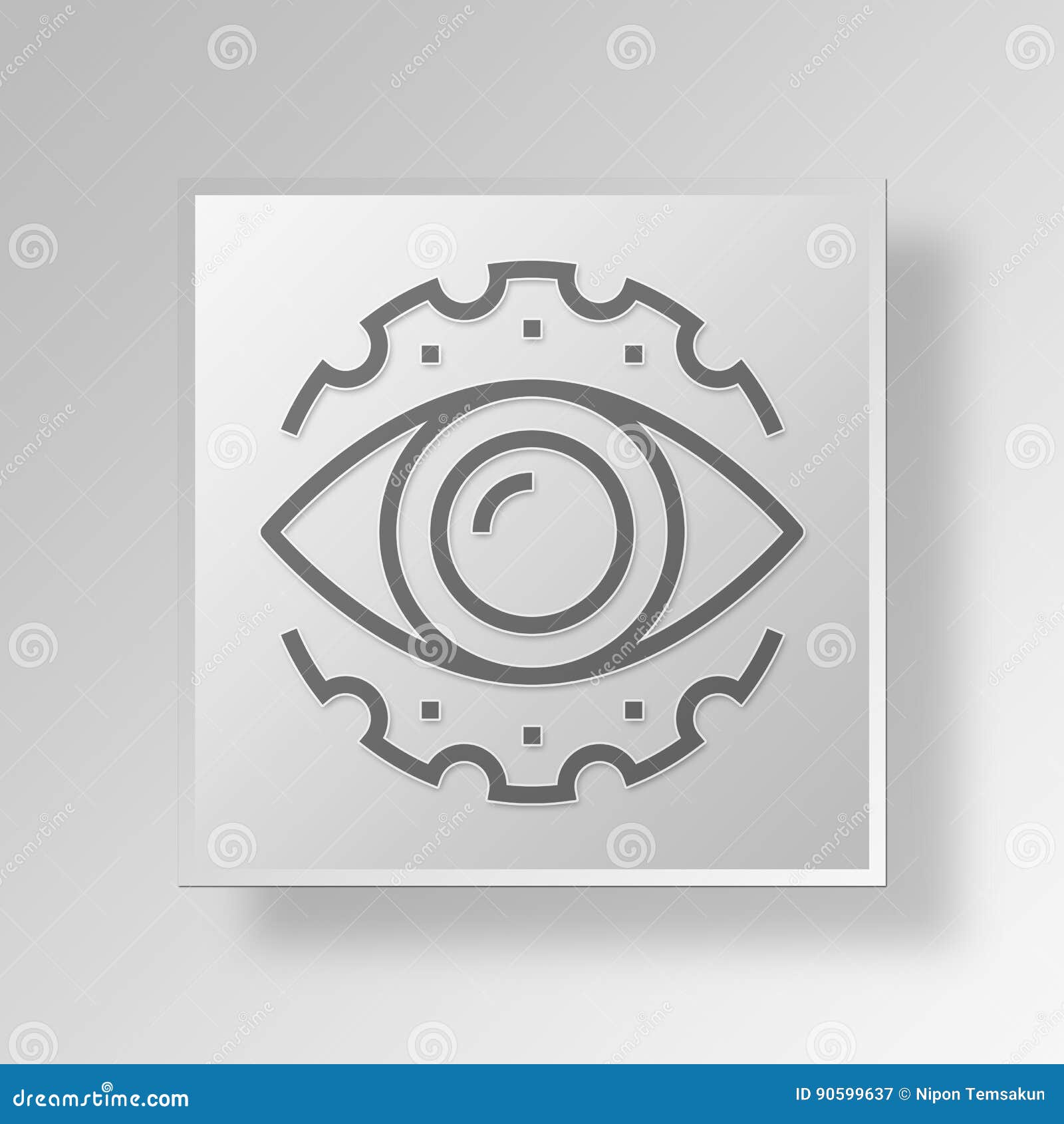 3D Creative Production Icon Business Concept Stock Illustration ...