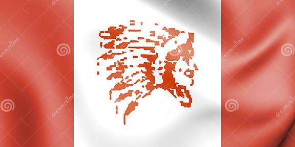 3D Cree Flag stock illustration. Illustration of american - 151504331