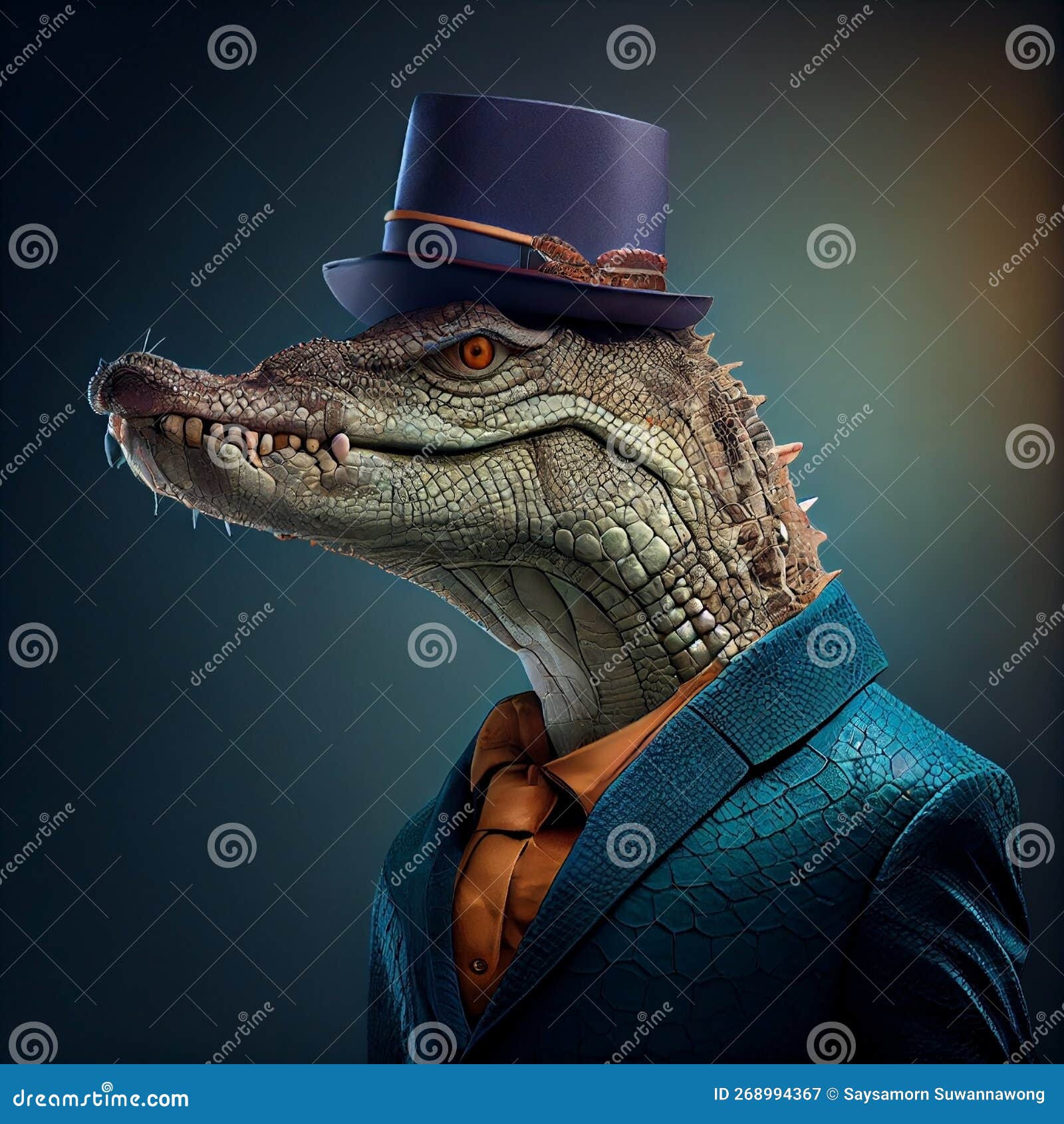 Crocodile Avatar for Web Account or Games Online Stock Illustration ...