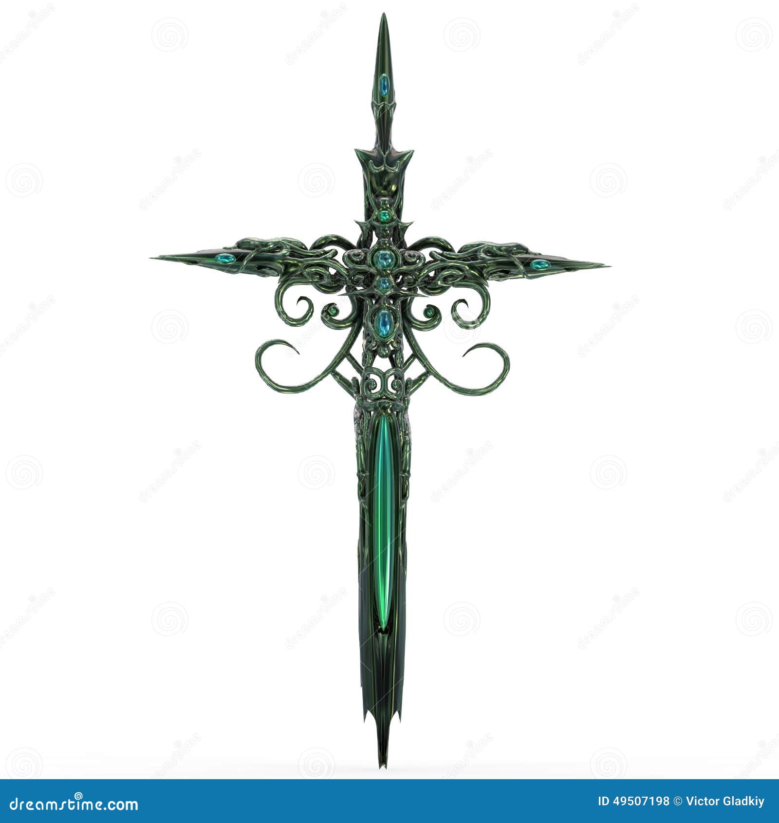 3d cross stock illustration. Illustration of celtic, holy - 49507198
